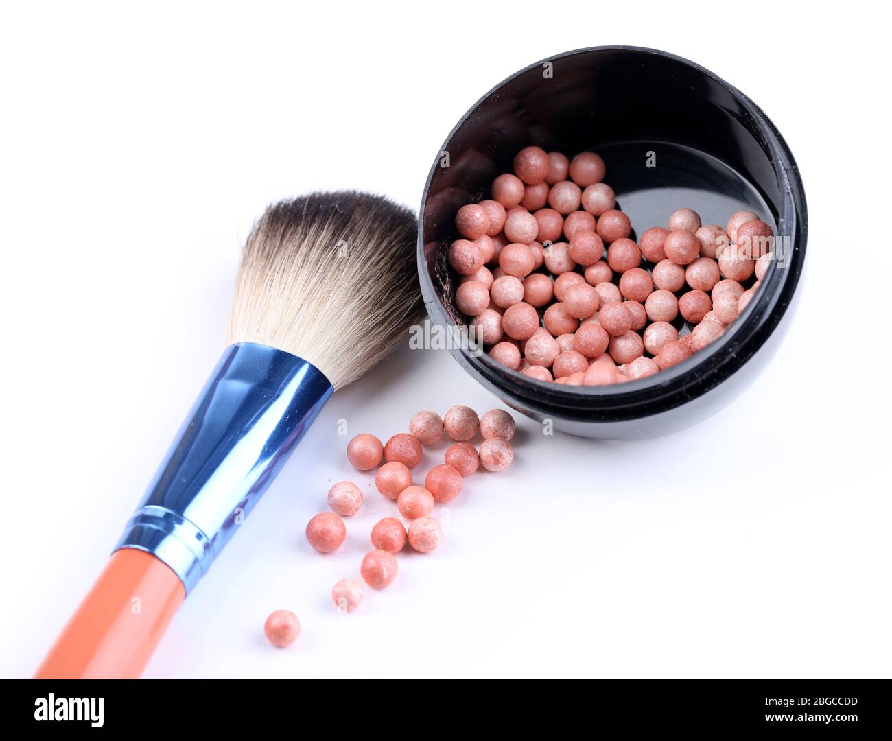 Powder balls isolated on white Stock Photo - Alamy