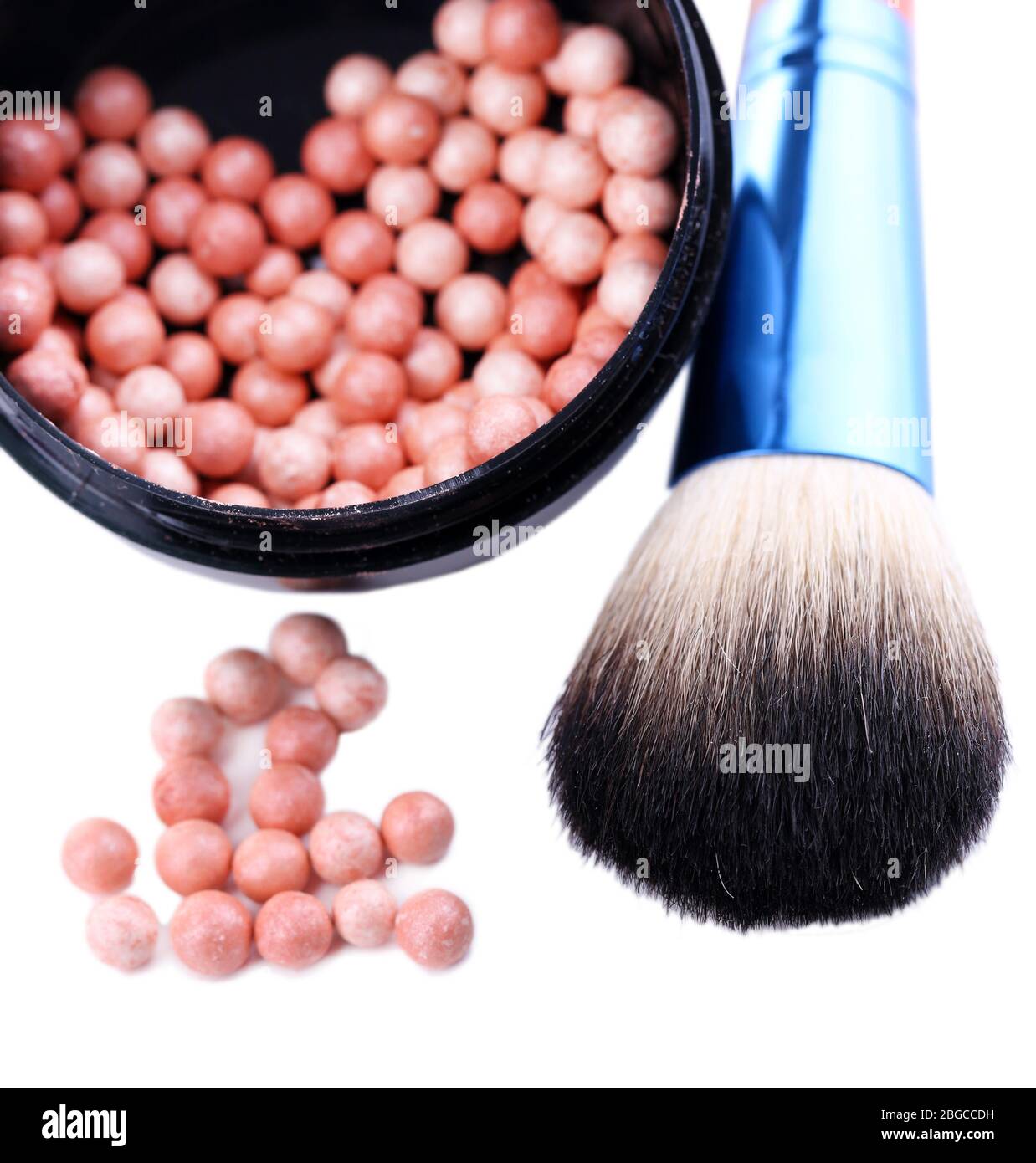 Powder balls isolated on white Stock Photo - Alamy