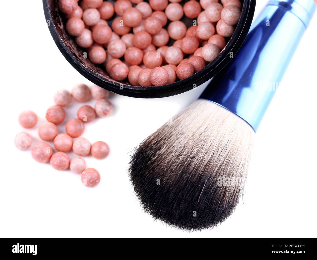 Powder balls isolated on white Stock Photo - Alamy