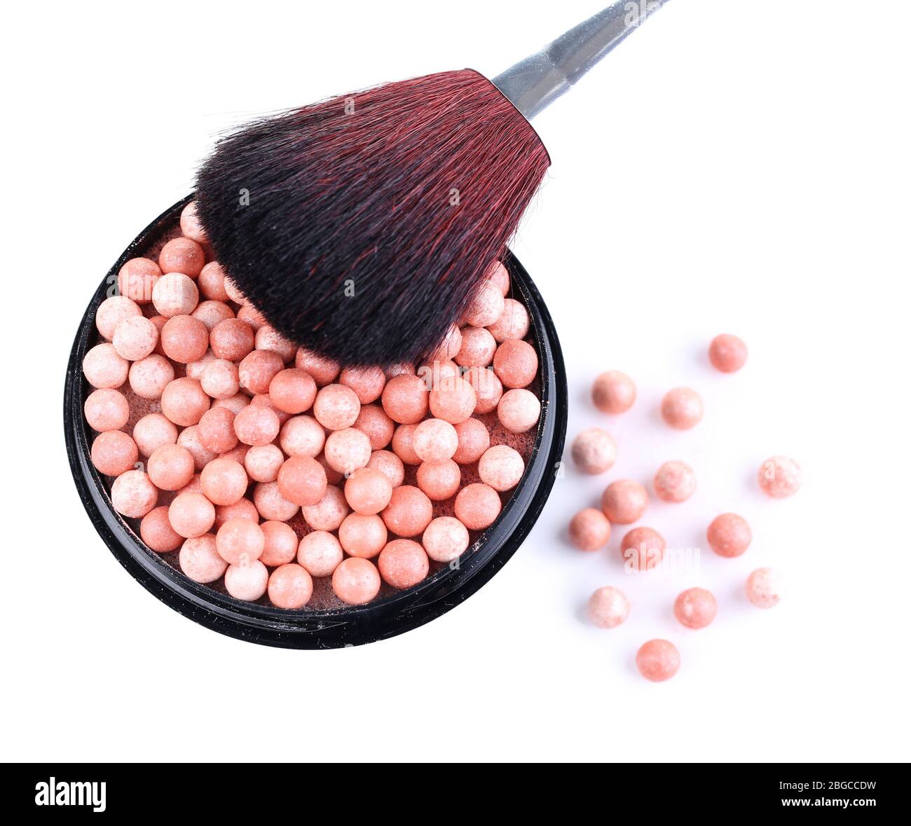 Powder balls isolated on white Stock Photo - Alamy