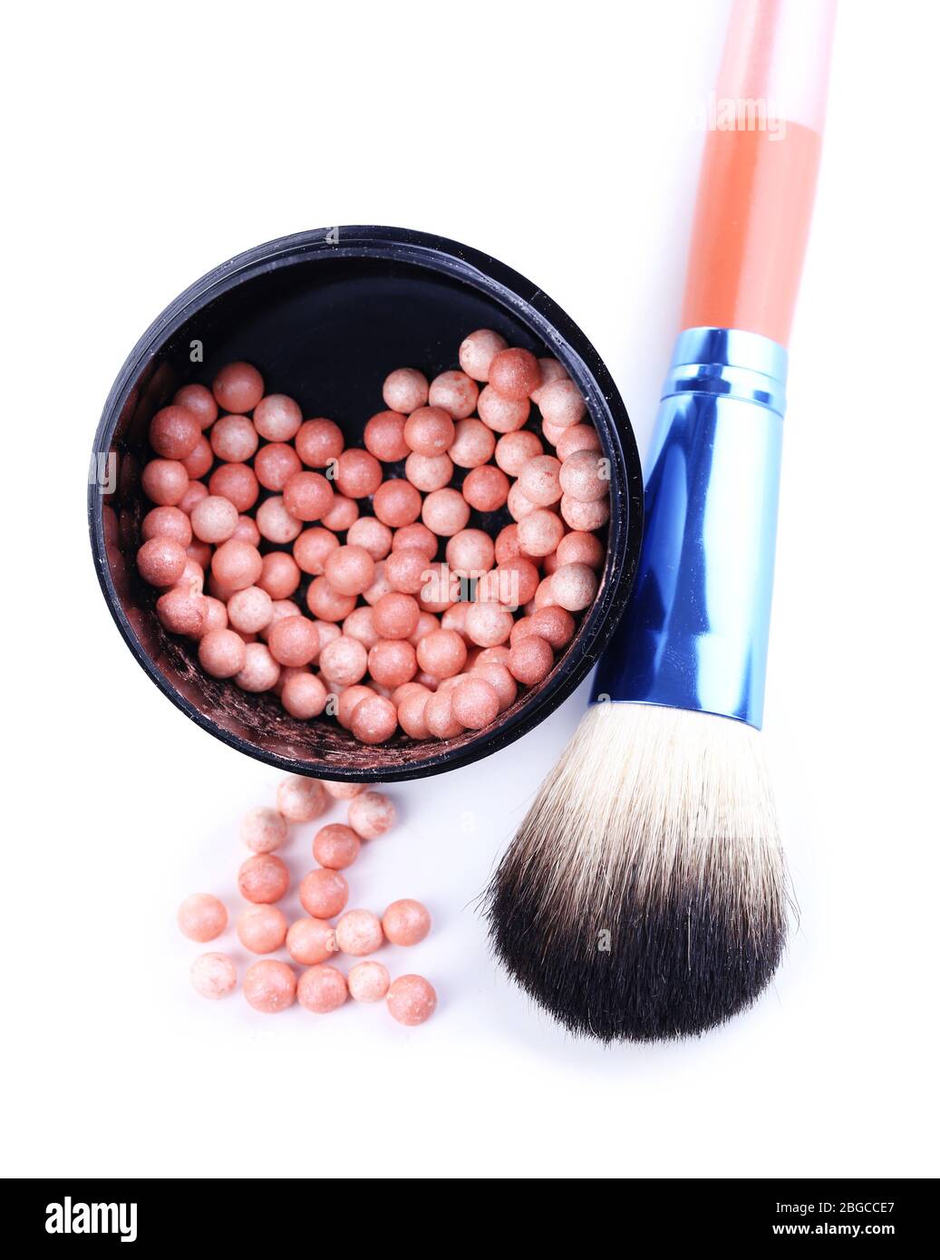 Powder balls isolated on white Stock Photo - Alamy