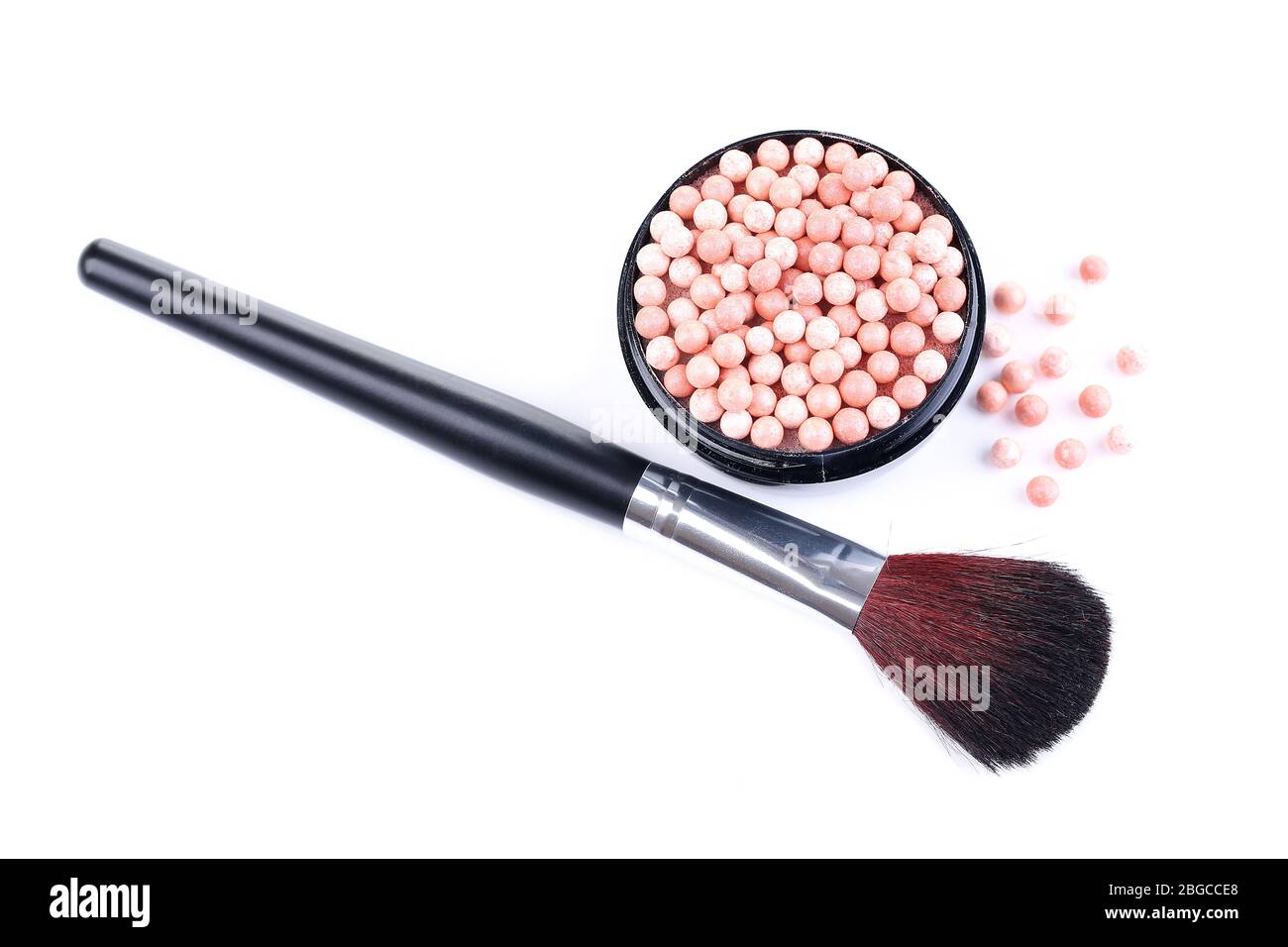 Powder balls isolated on white Stock Photo - Alamy