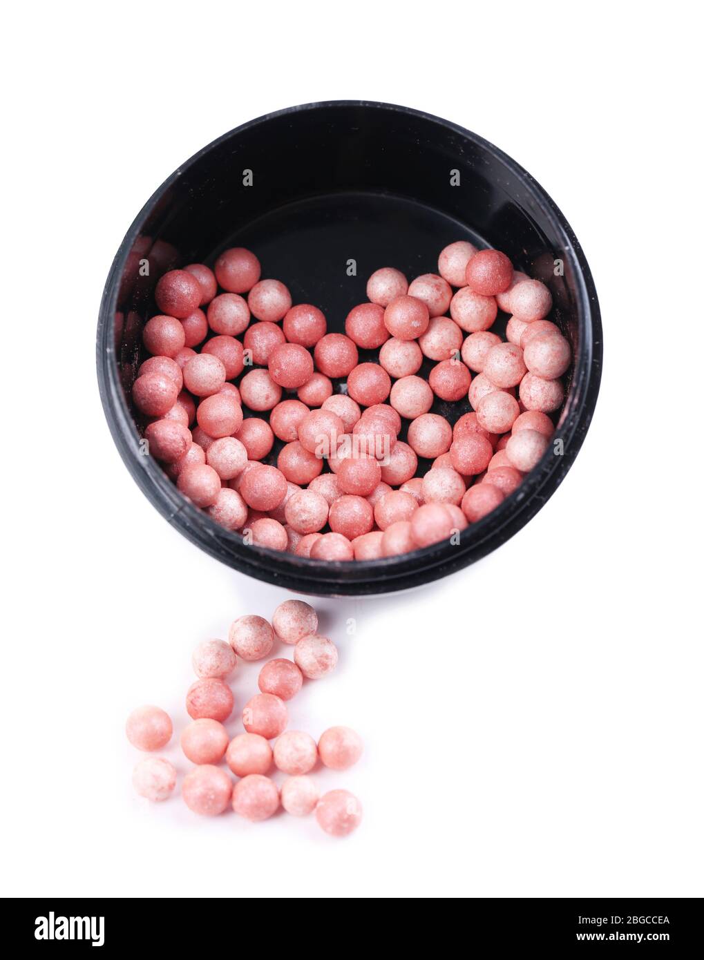 Powder balls isolated on white Stock Photo - Alamy