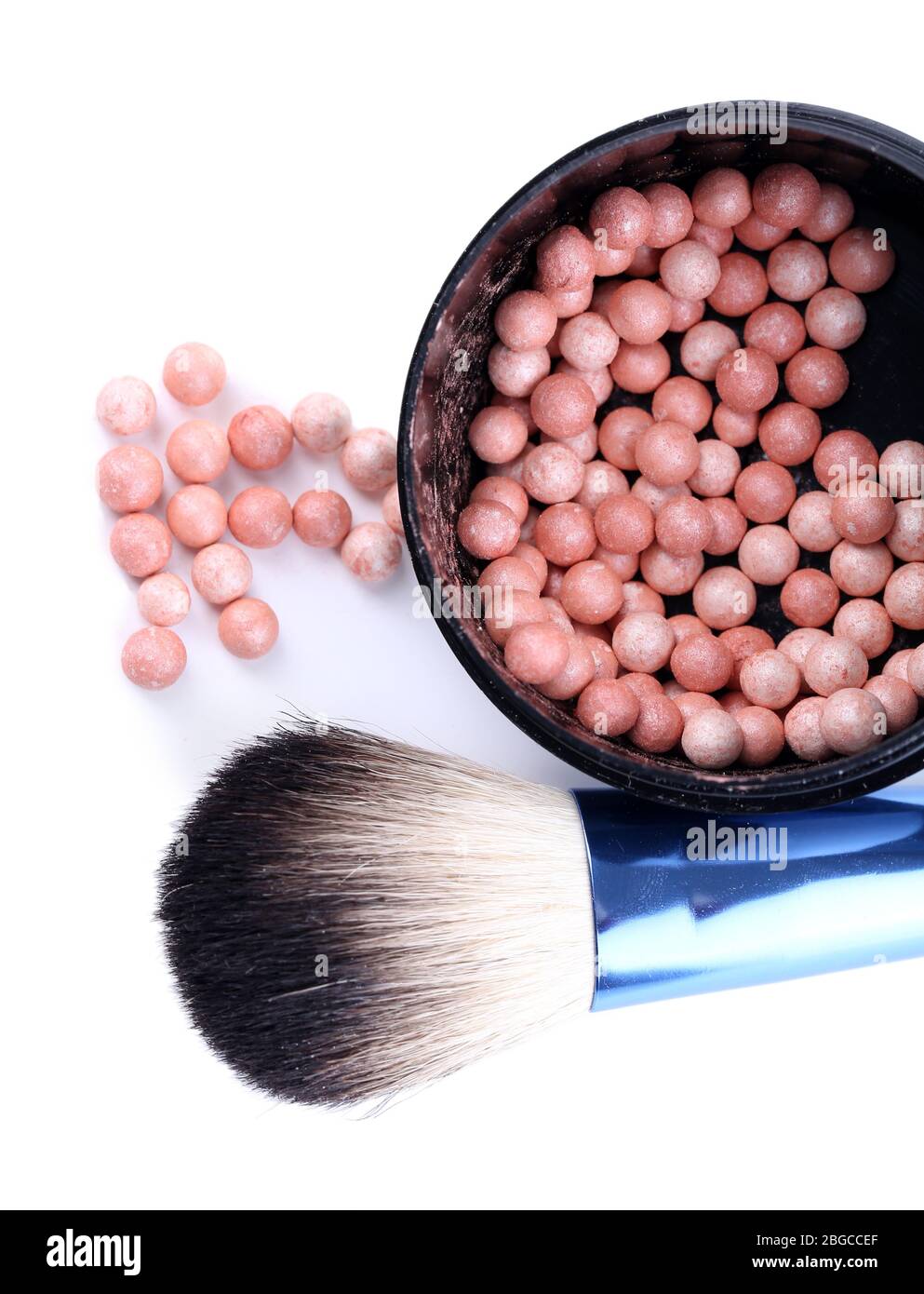 Powder balls isolated on white Stock Photo - Alamy