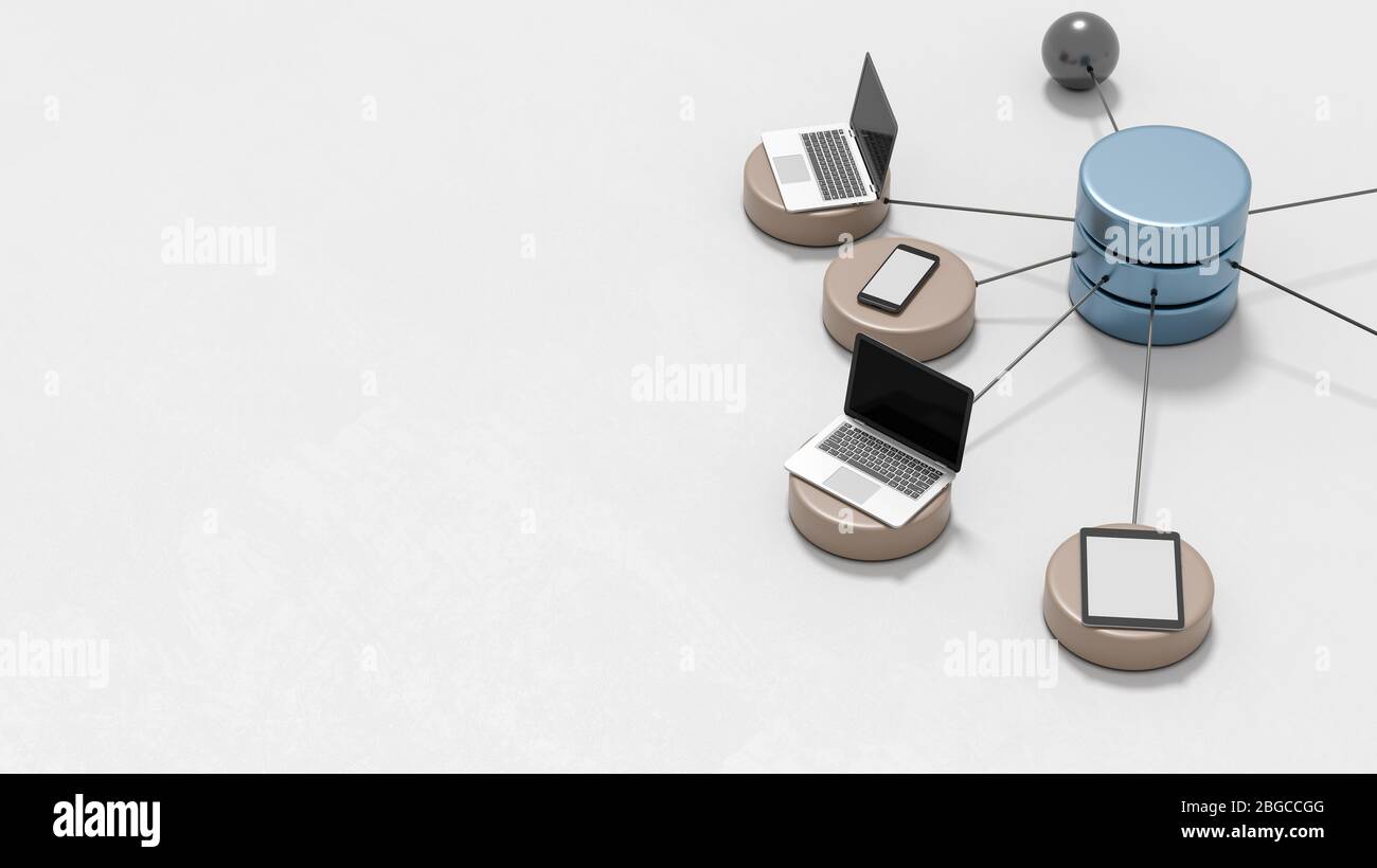 Local Computer Network Concept Illustration Stock Photo - Alamy