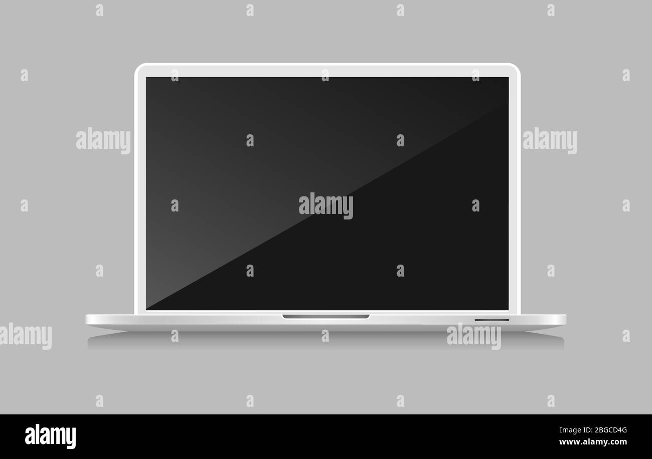 Laptop vector Black and White Stock Photos & Images - Alamy
