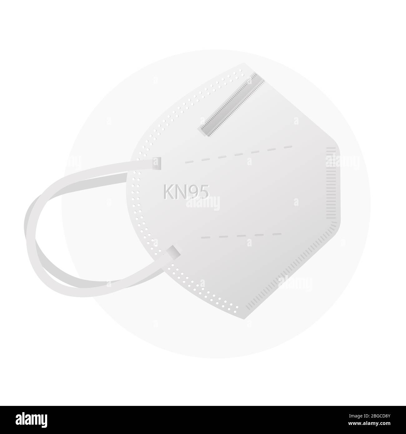 Respiratory Protective Mask - KN95 - Icon as EPS 10 File Stock Vector ...