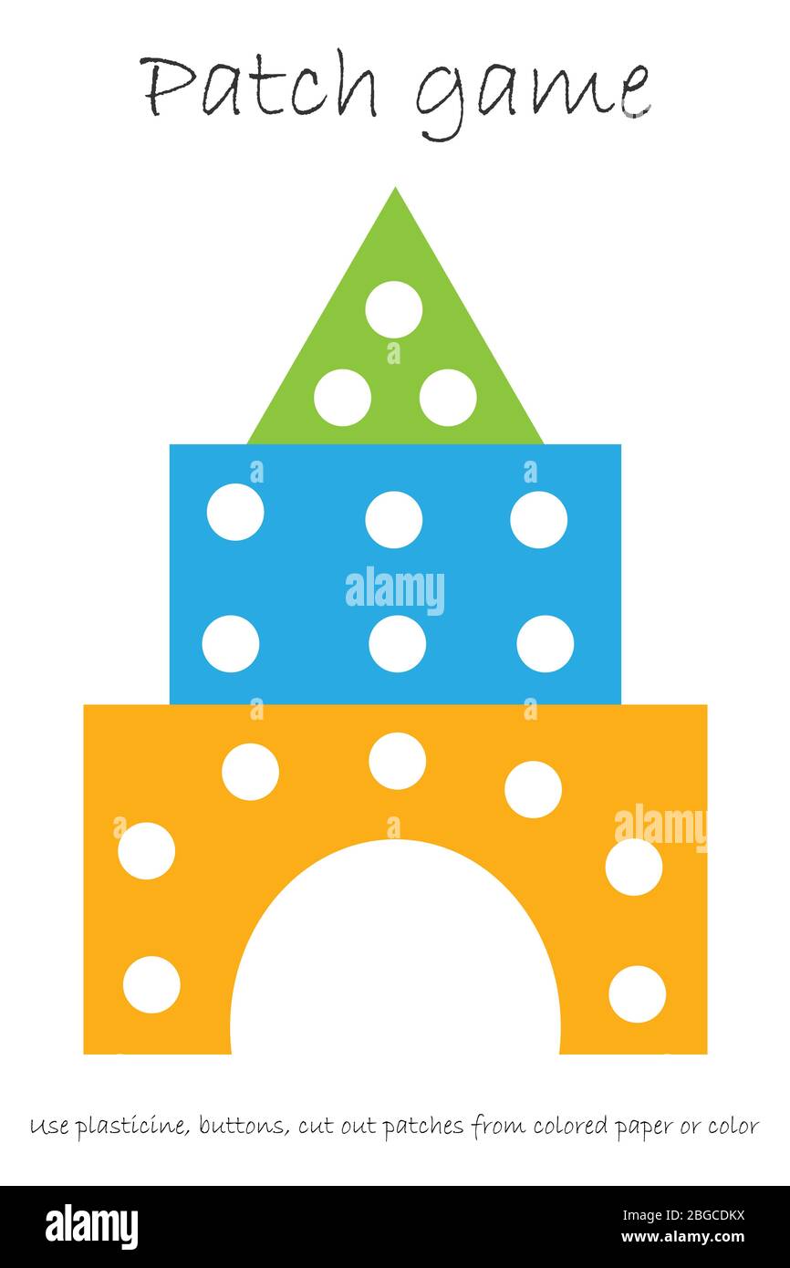 Education Patch game blocks for children to develop motor skills, use ...