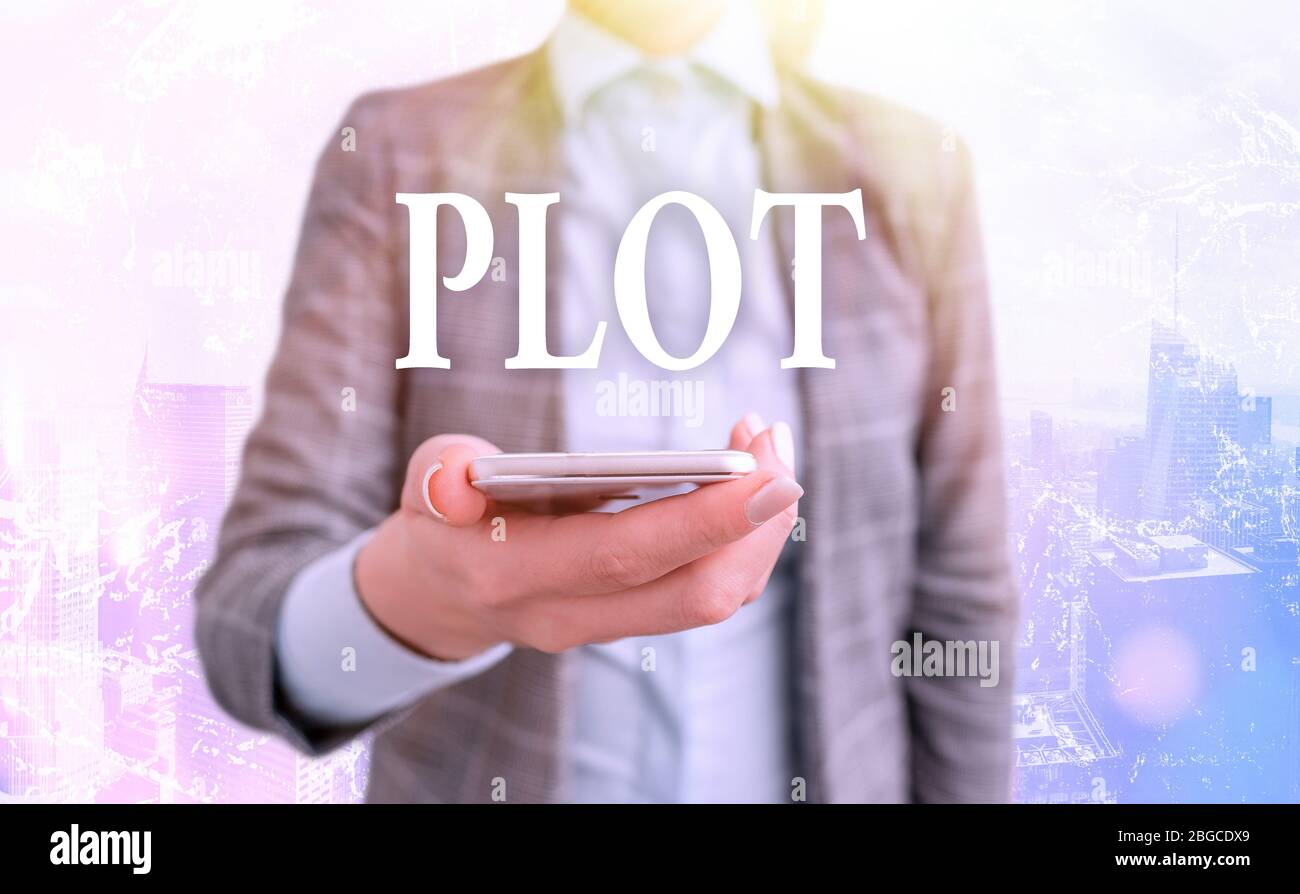 Conceptual Hand Writing Showing Plot Concept Meaning Sequence Of
