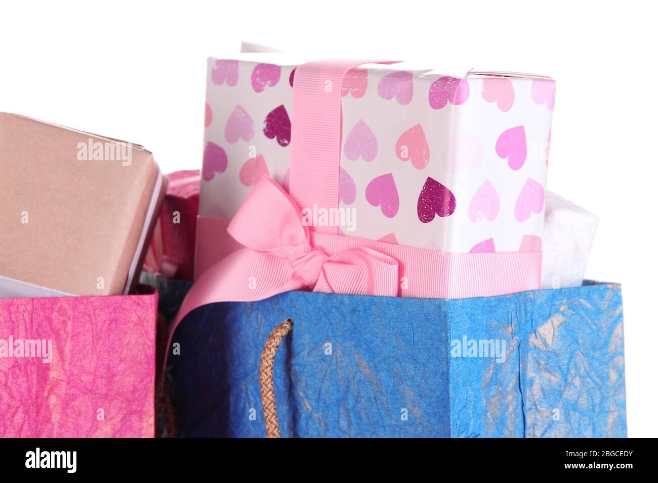 Presents in paper bags hi-res stock photography and images - Alamy