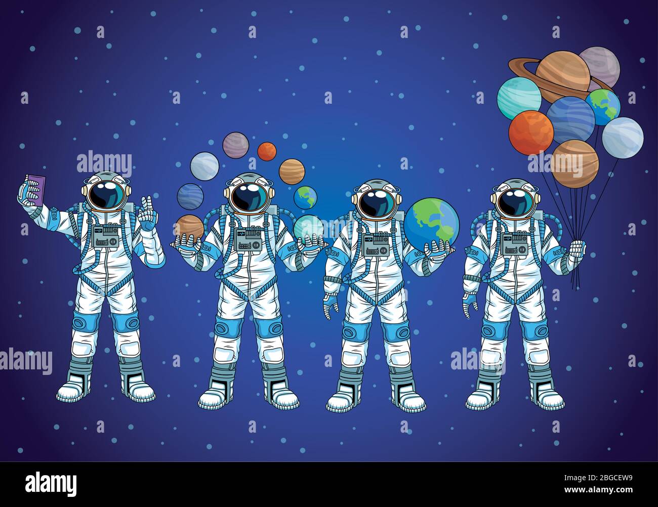 Astronauts mission Stock Vector Images - Alamy