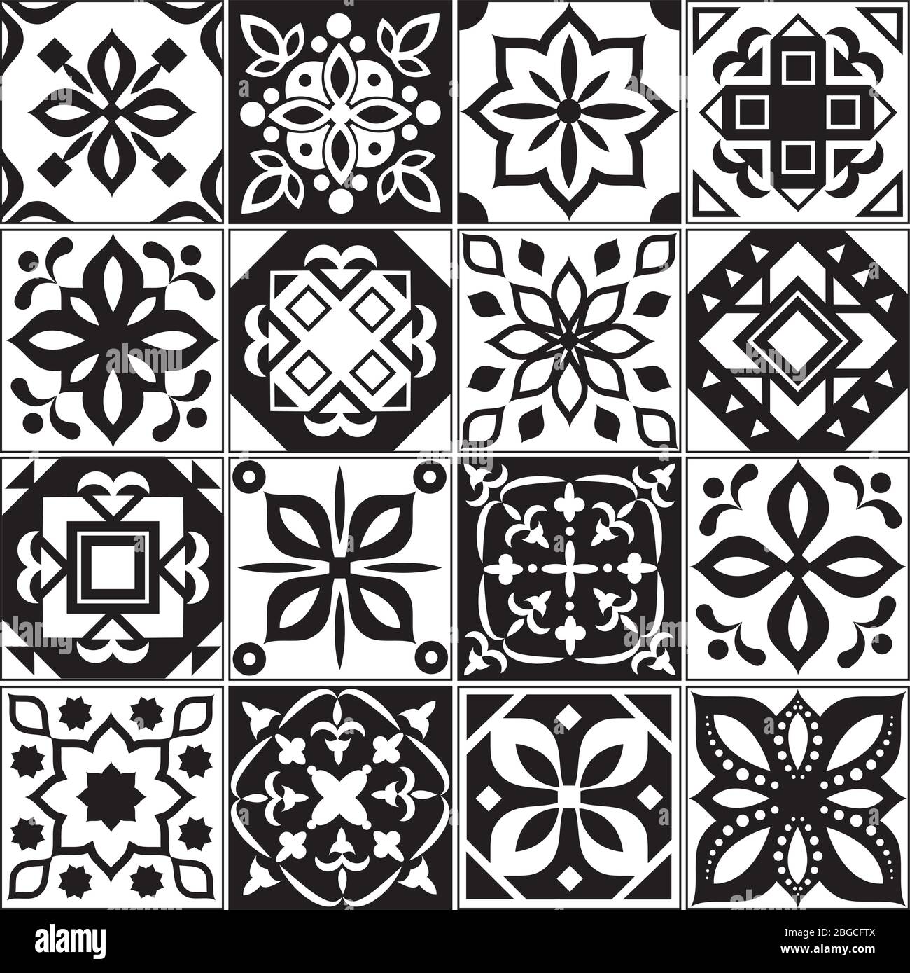 Mexican Tile Vector Pattern