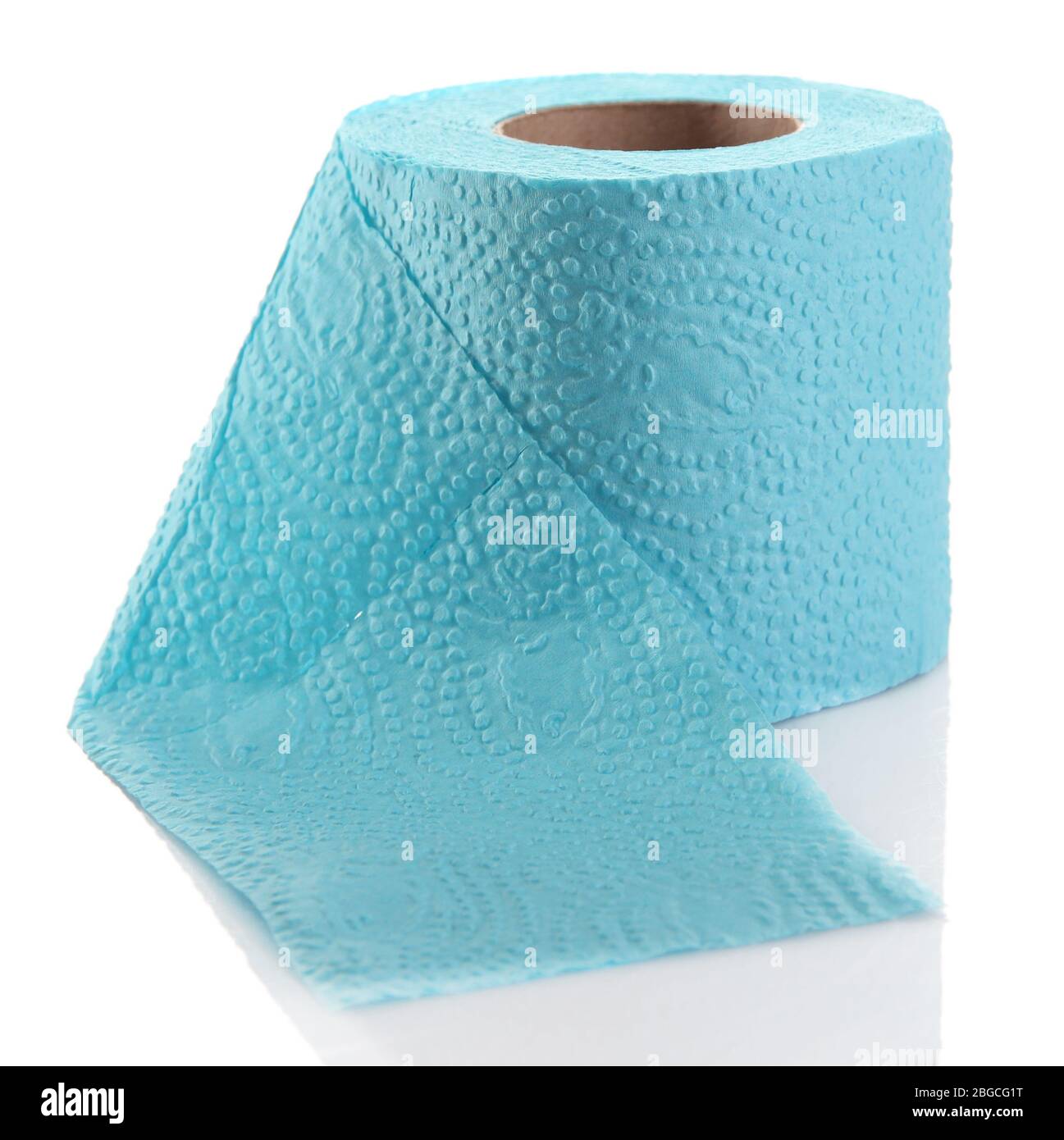 Color toilet paper rolls isolated on white Stock Photo - Alamy