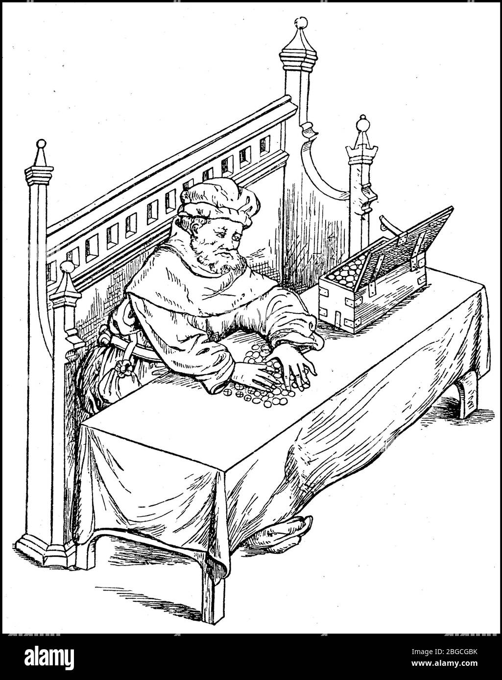 English merchant in the 15th century, England / Englischer Kaufmann im ...