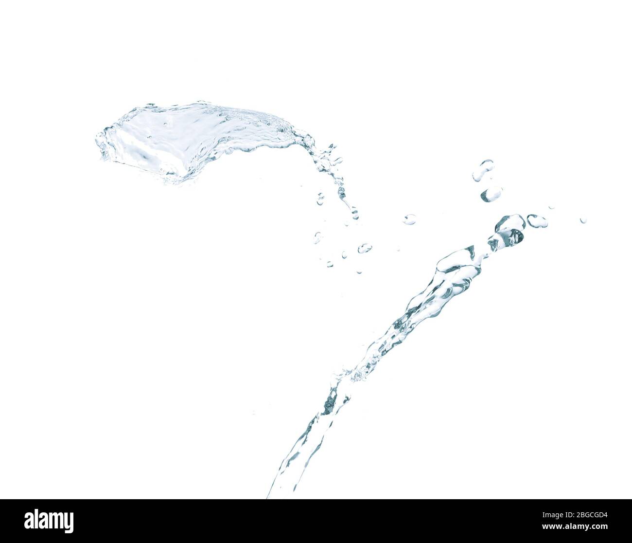 Water splash isolated on white Stock Photo - Alamy