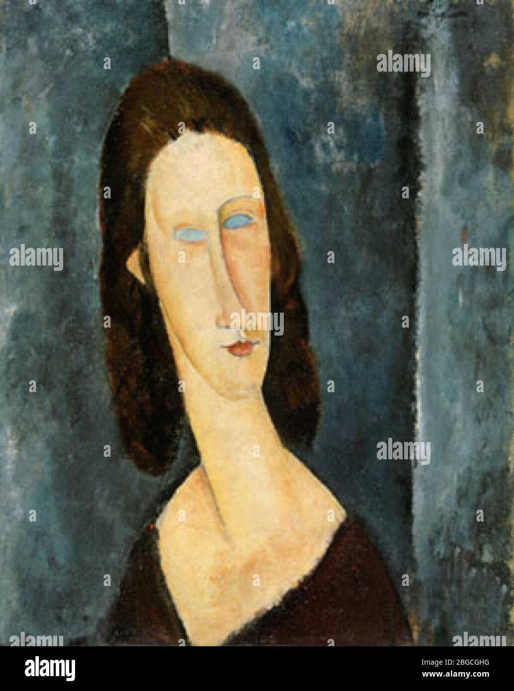 Vintage Modigliani portrait artwork by the famous Italian master ...