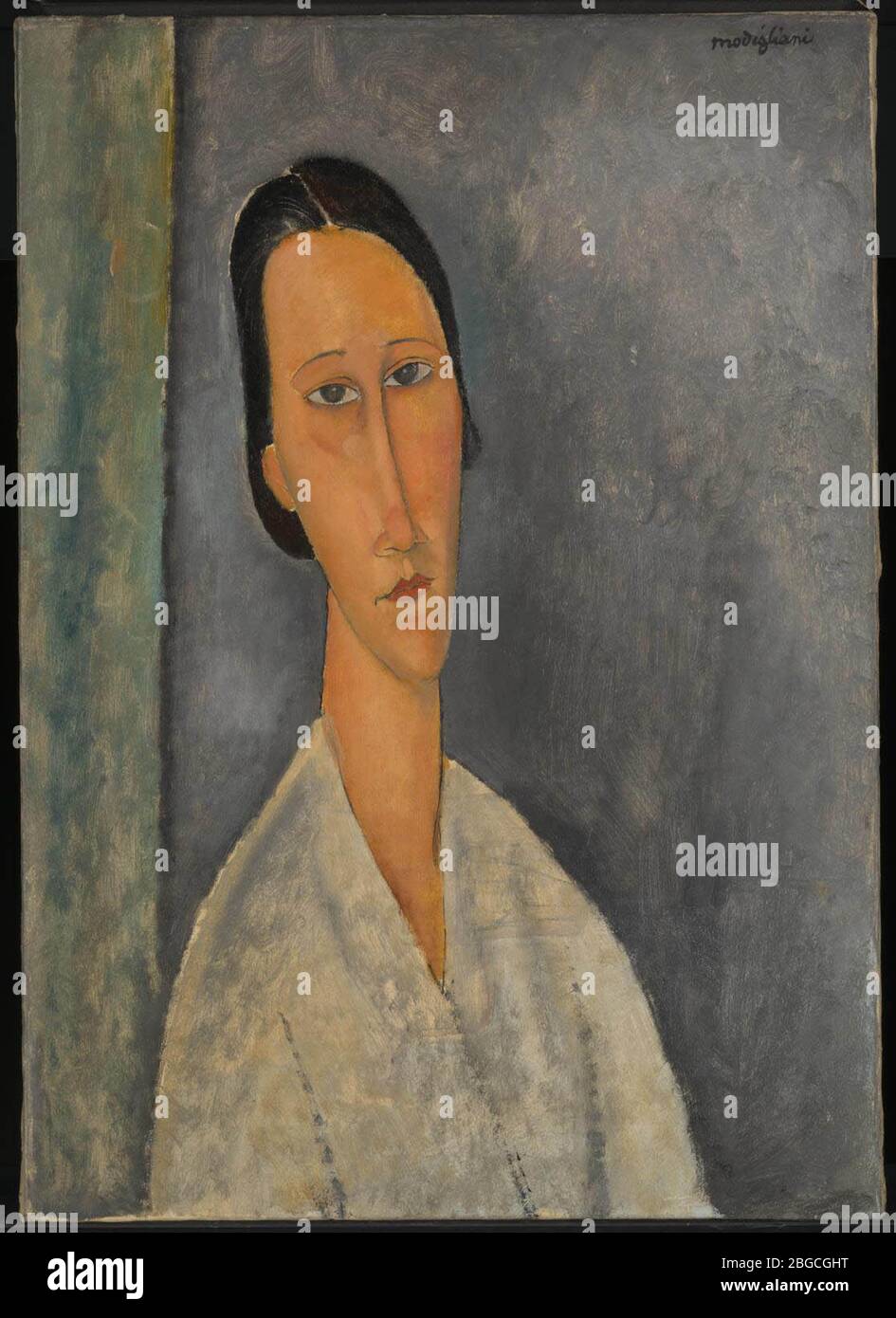 Vintage Modigliani portrait artwork by the famous Italian master ...