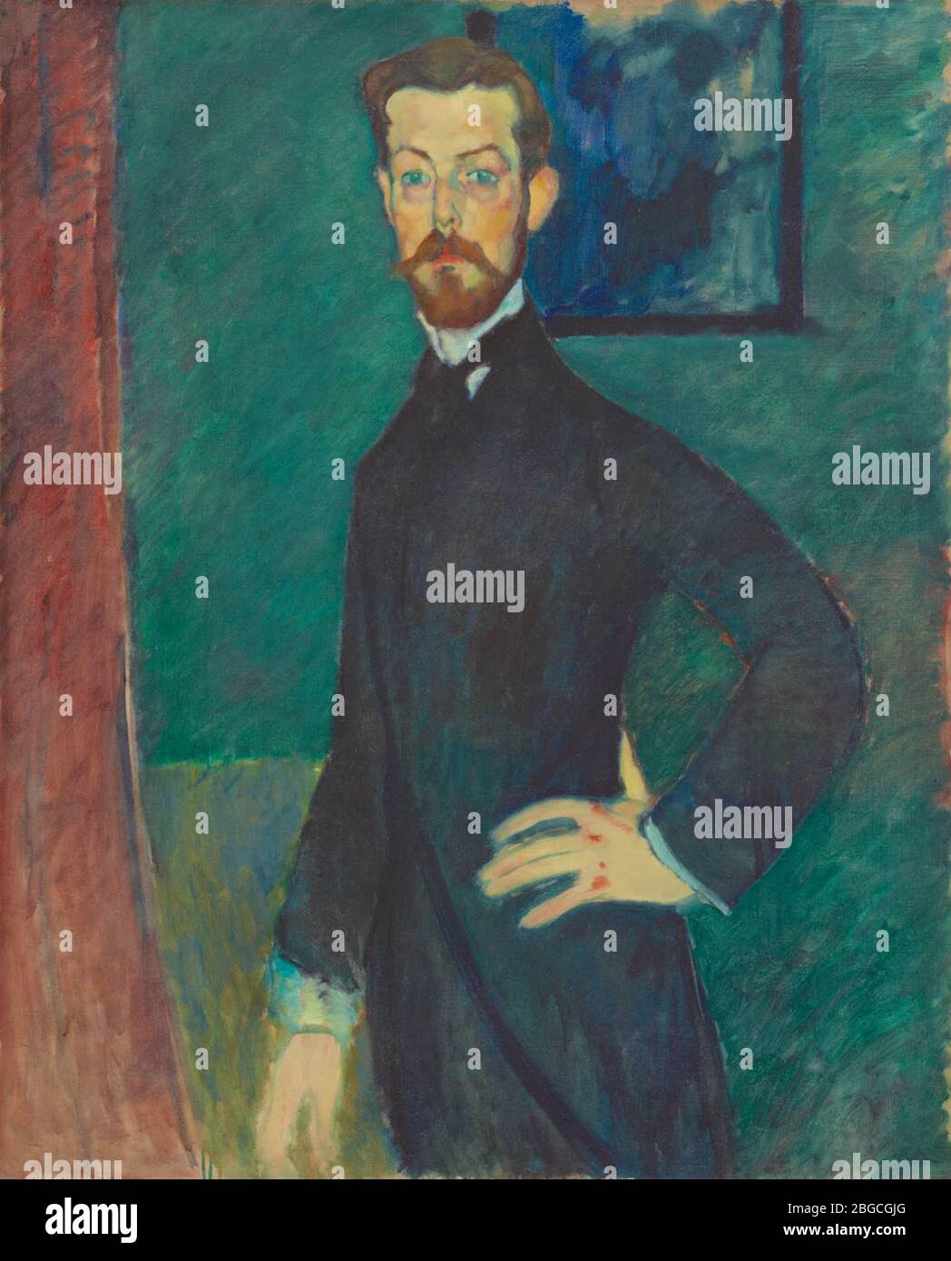 Vintage Modigliani portrait artwork by the famous Italian master ...