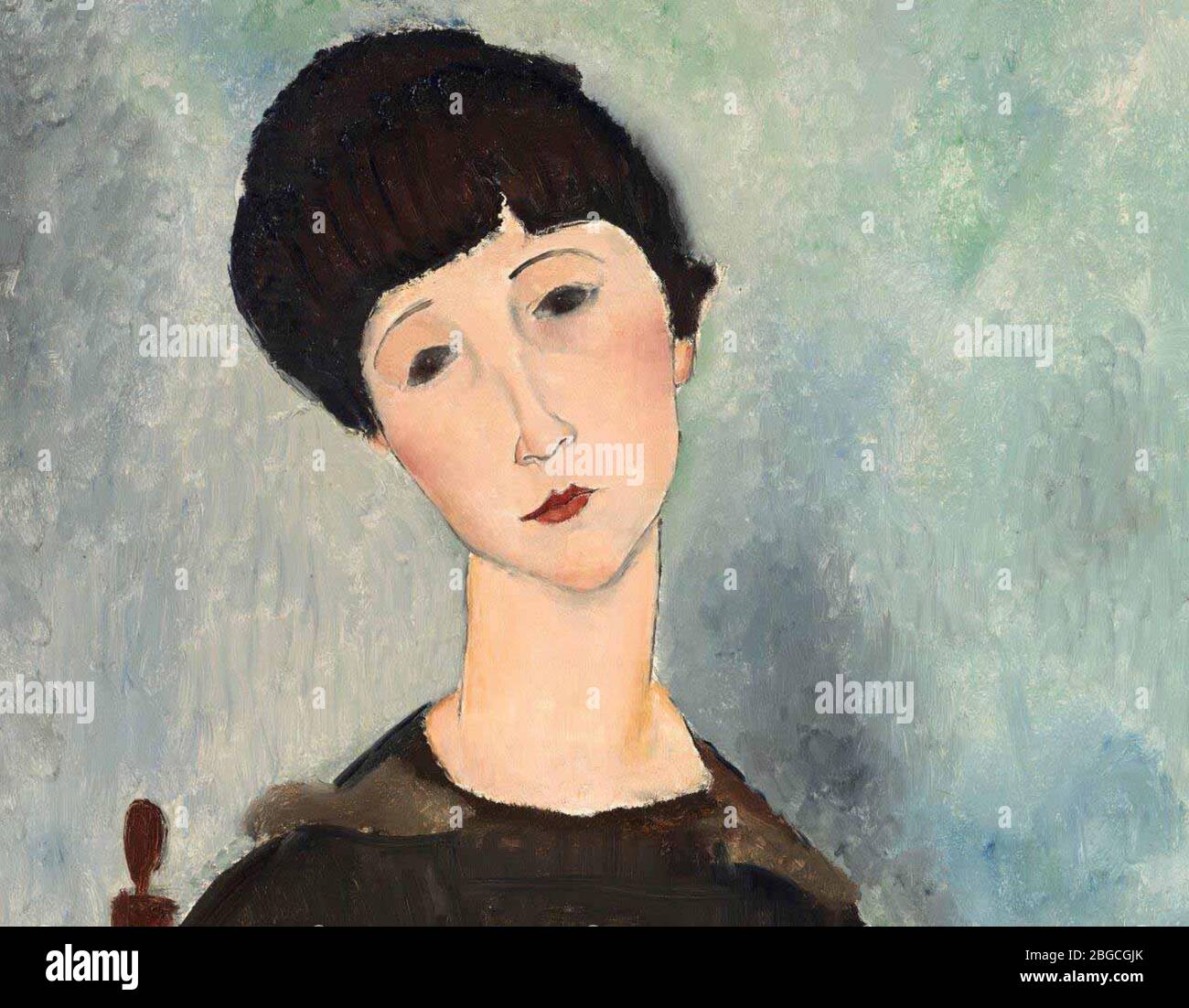 Vintage Modigliani portrait artwork by the famous Italian master ...