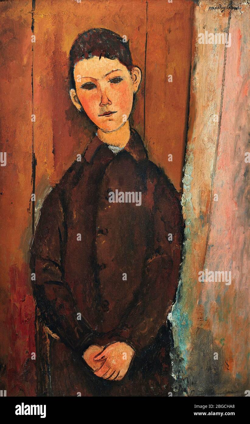 Vintage Modigliani portrait artwork by the famous Italian master ...