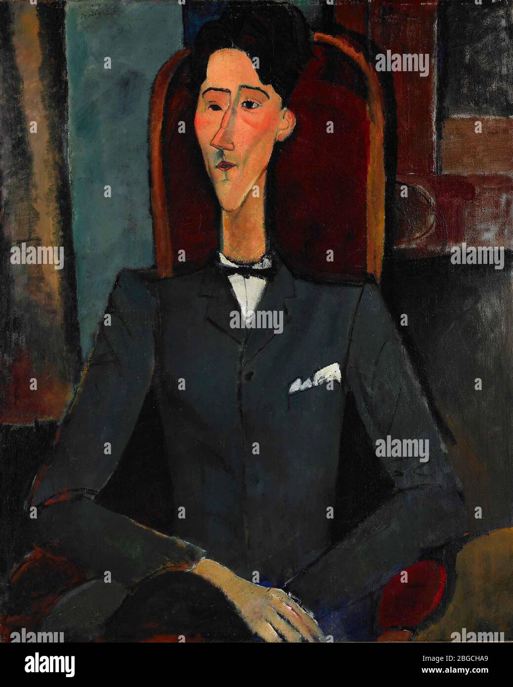 Vintage Modigliani portrait artwork by the famous Italian master ...