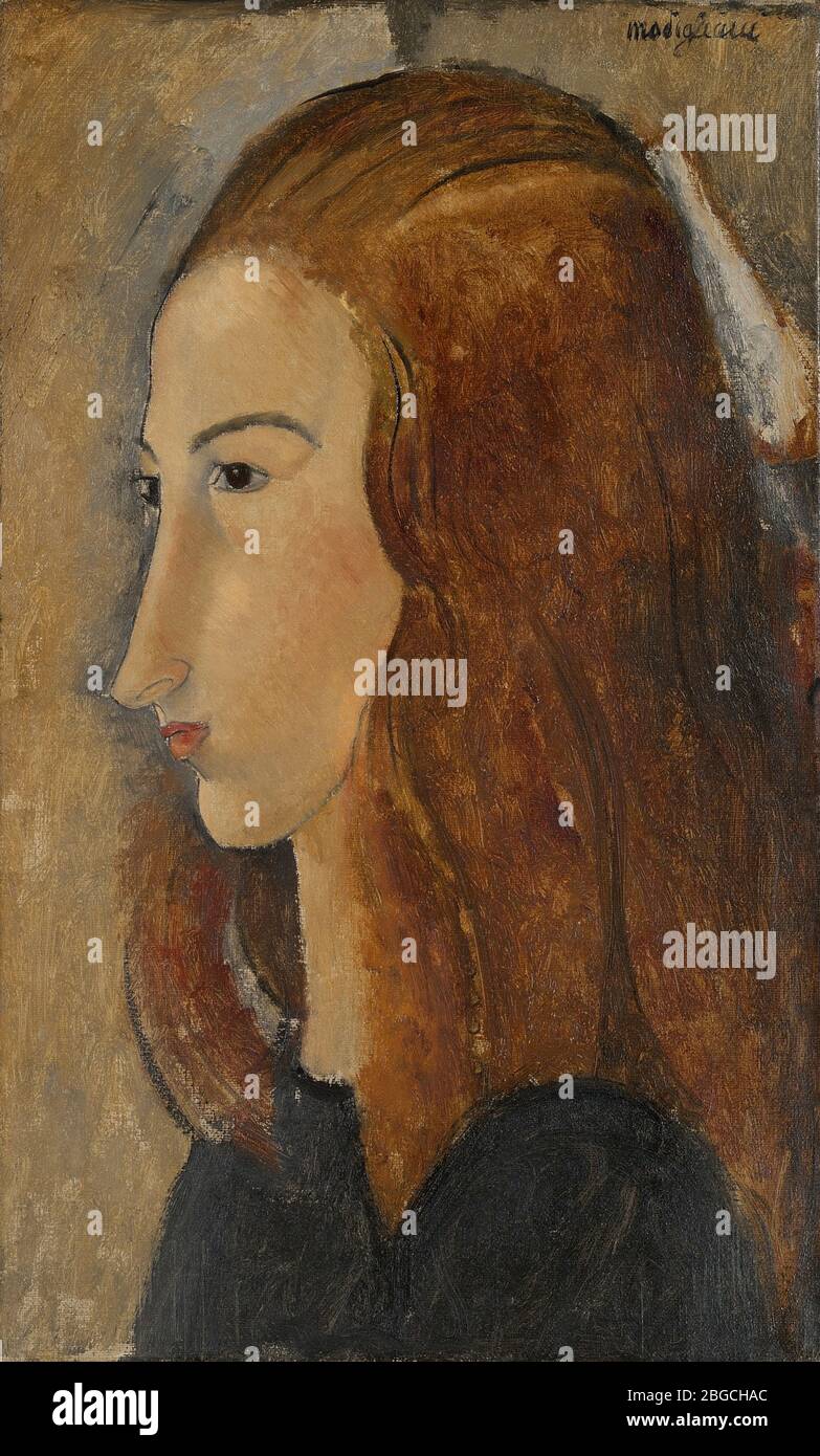 Vintage Modigliani portrait artwork by the famous Italian master ...