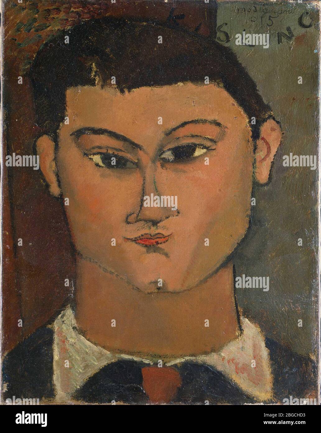 Vintage Modigliani portrait artwork by the famous Italian master ...