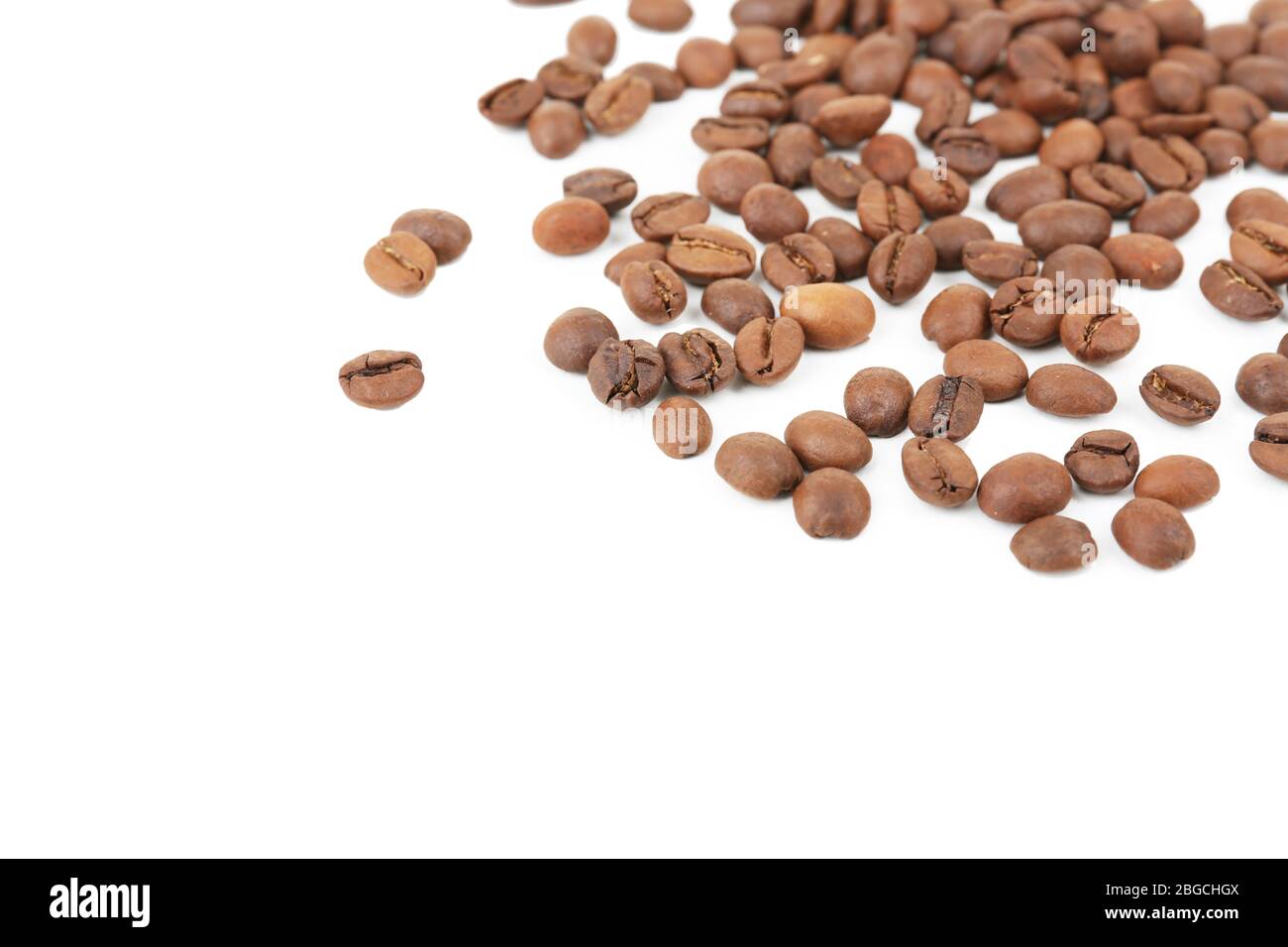 Coffee beans isolated on white Stock Photo - Alamy