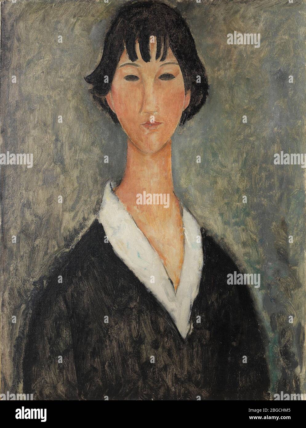 Vintage Modigliani portrait artwork by the famous Italian master ...