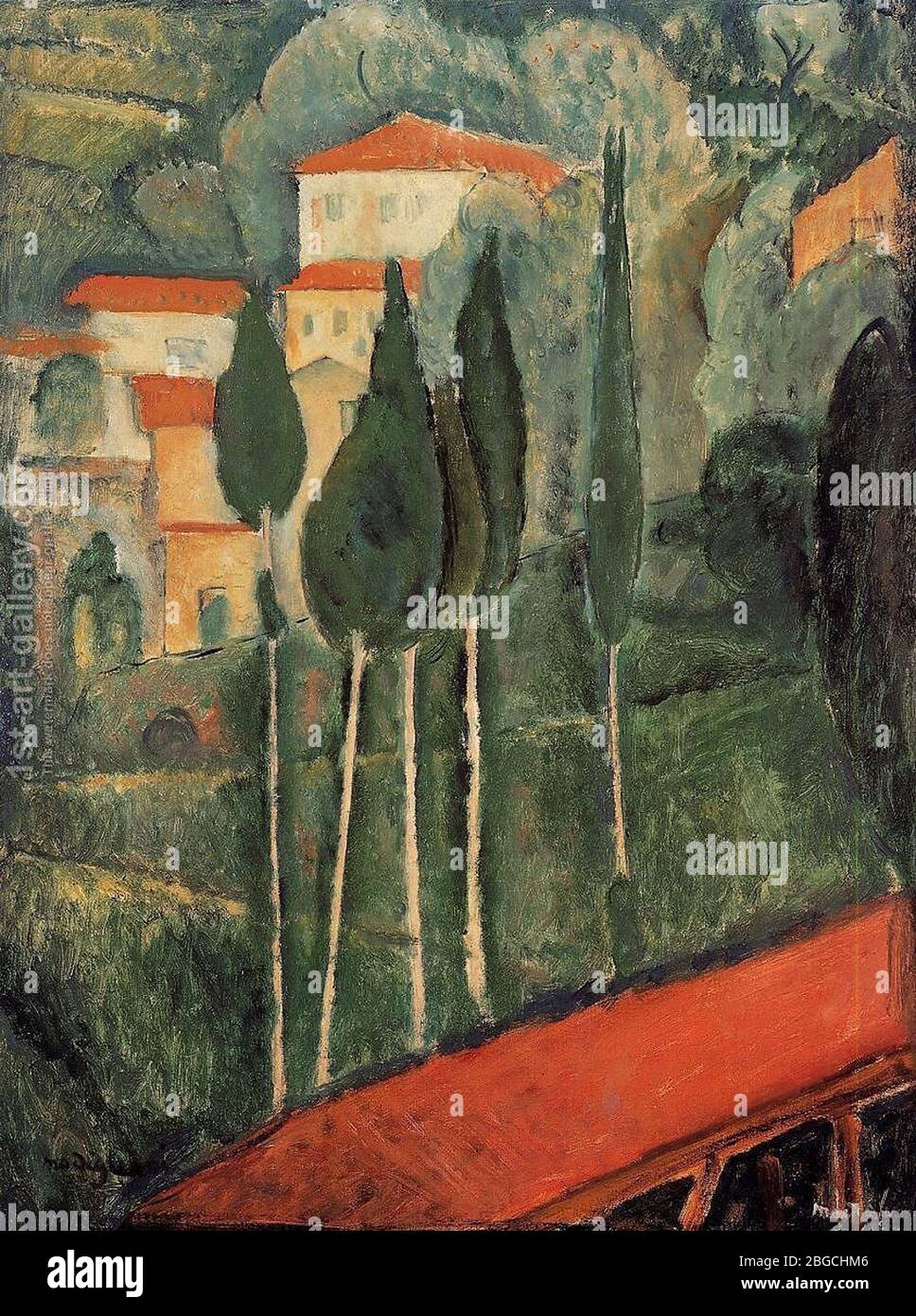 Vintage Modigliani portrait artwork by the famous Italian master ...