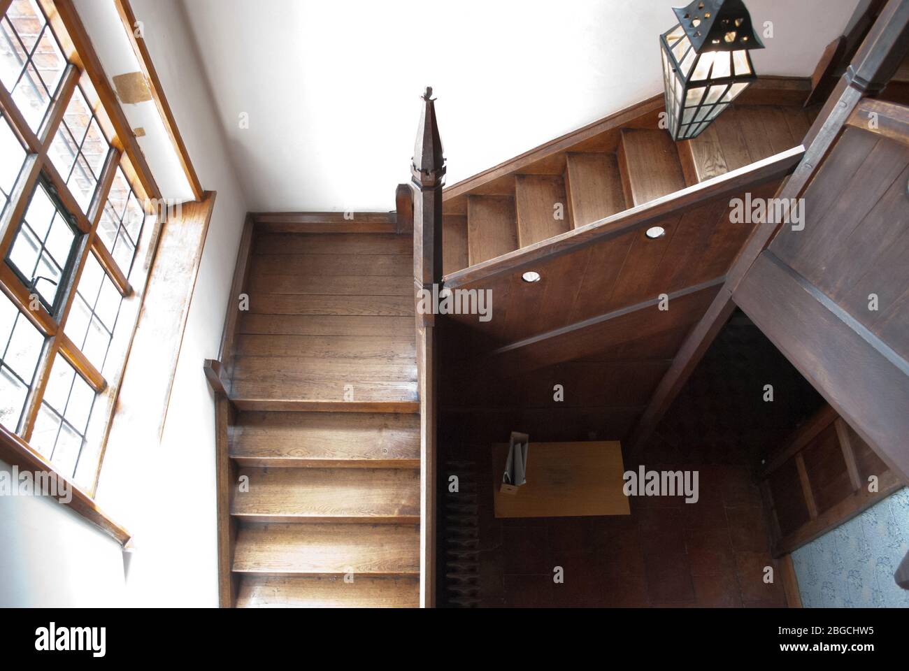 Red brick stairs house hi-res stock photography and images - Alamy