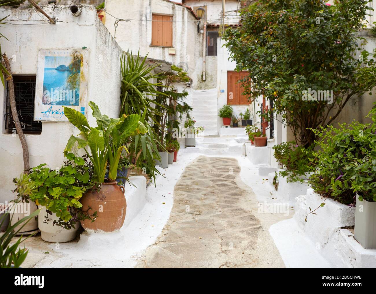 Anafiotika plaka greece stairs hi-res stock photography and images - Alamy
