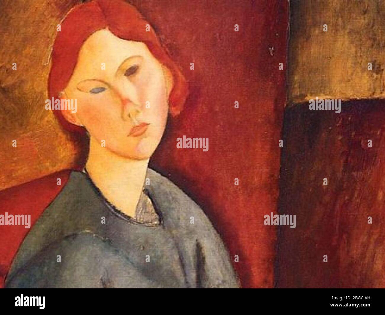 Vintage Modigliani portrait artwork by the famous Italian master ...