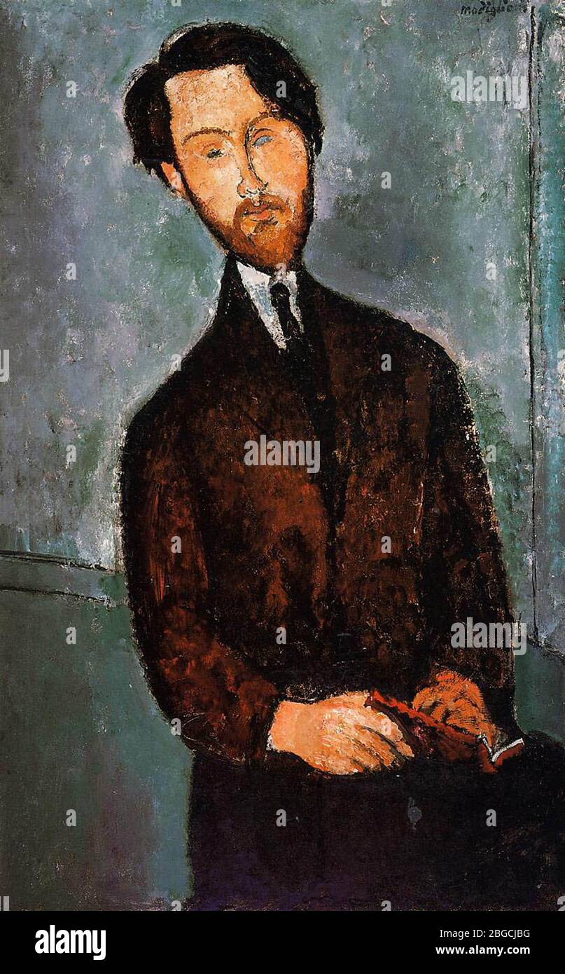 Vintage Modigliani portrait artwork by the famous Italian master ...