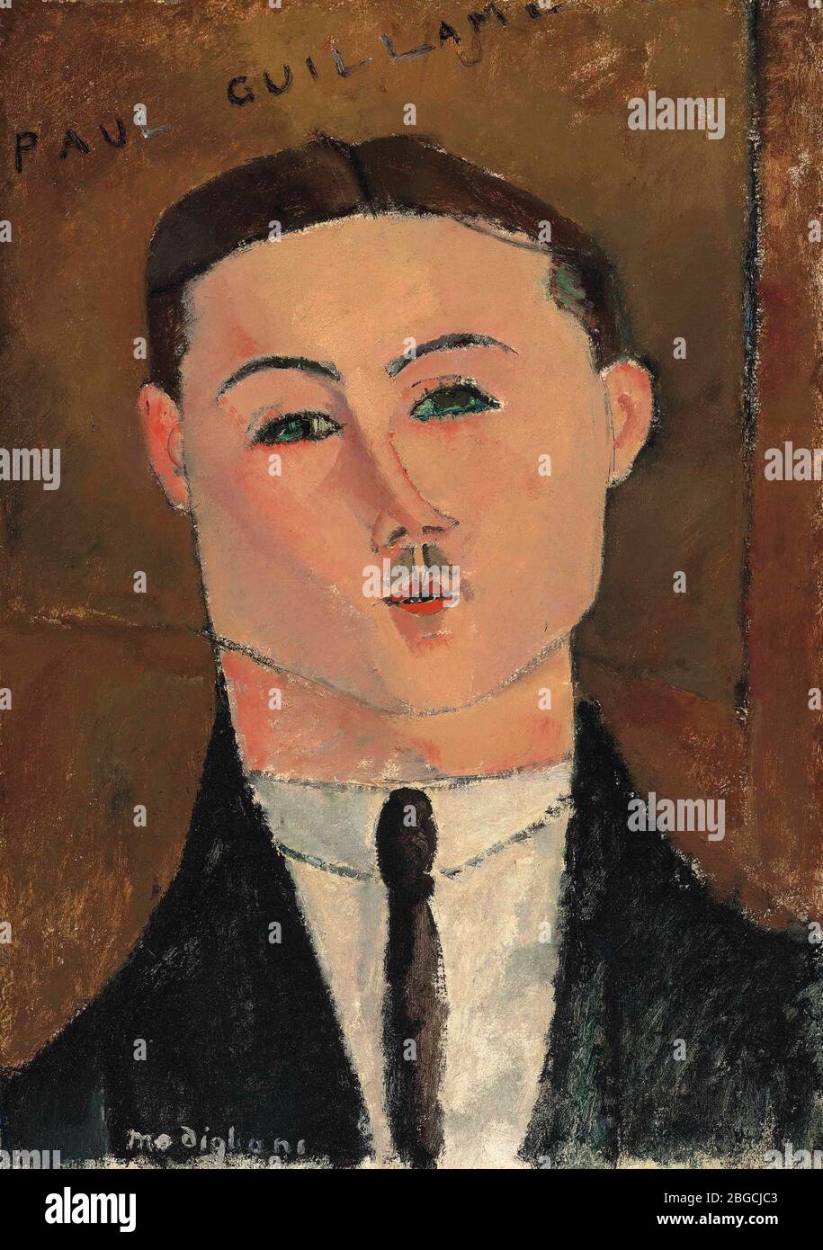 Vintage Modigliani portrait artwork by the famous Italian master ...