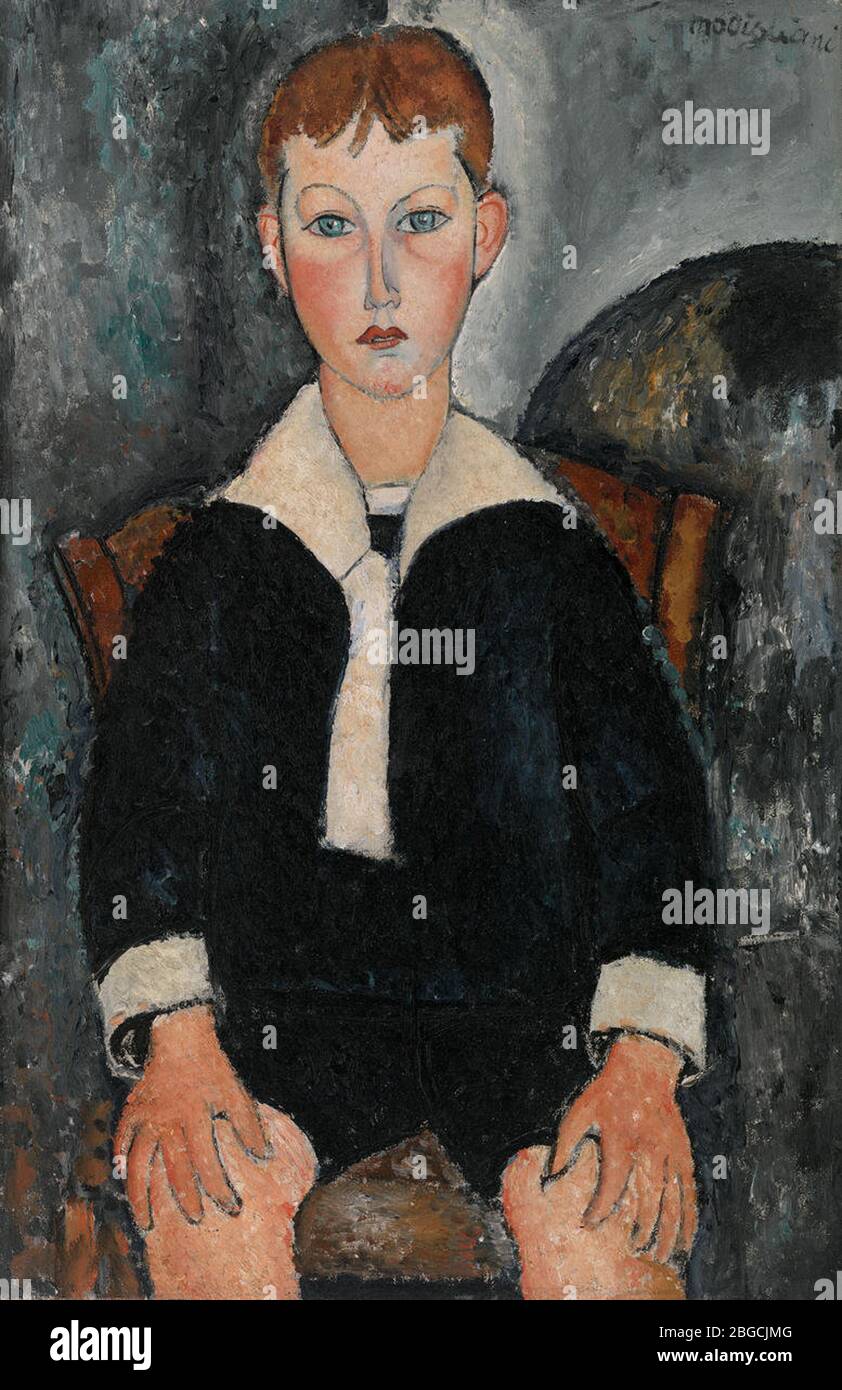 Vintage Modigliani portrait artwork by the famous Italian master ...