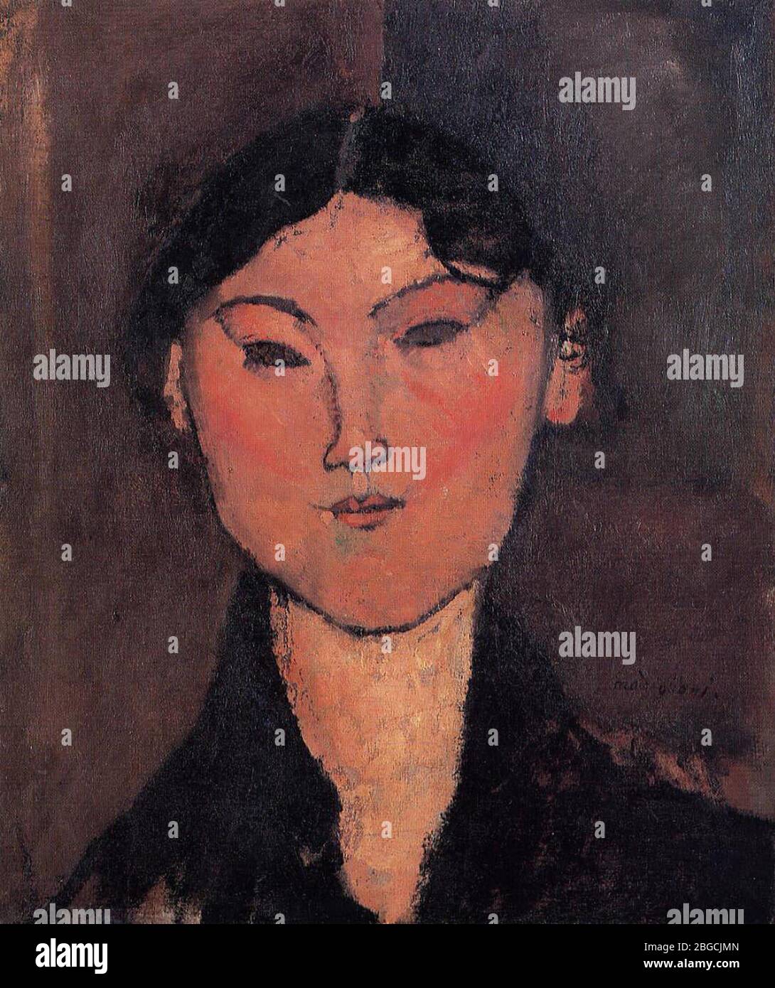 Vintage Modigliani portrait artwork by the famous Italian master ...