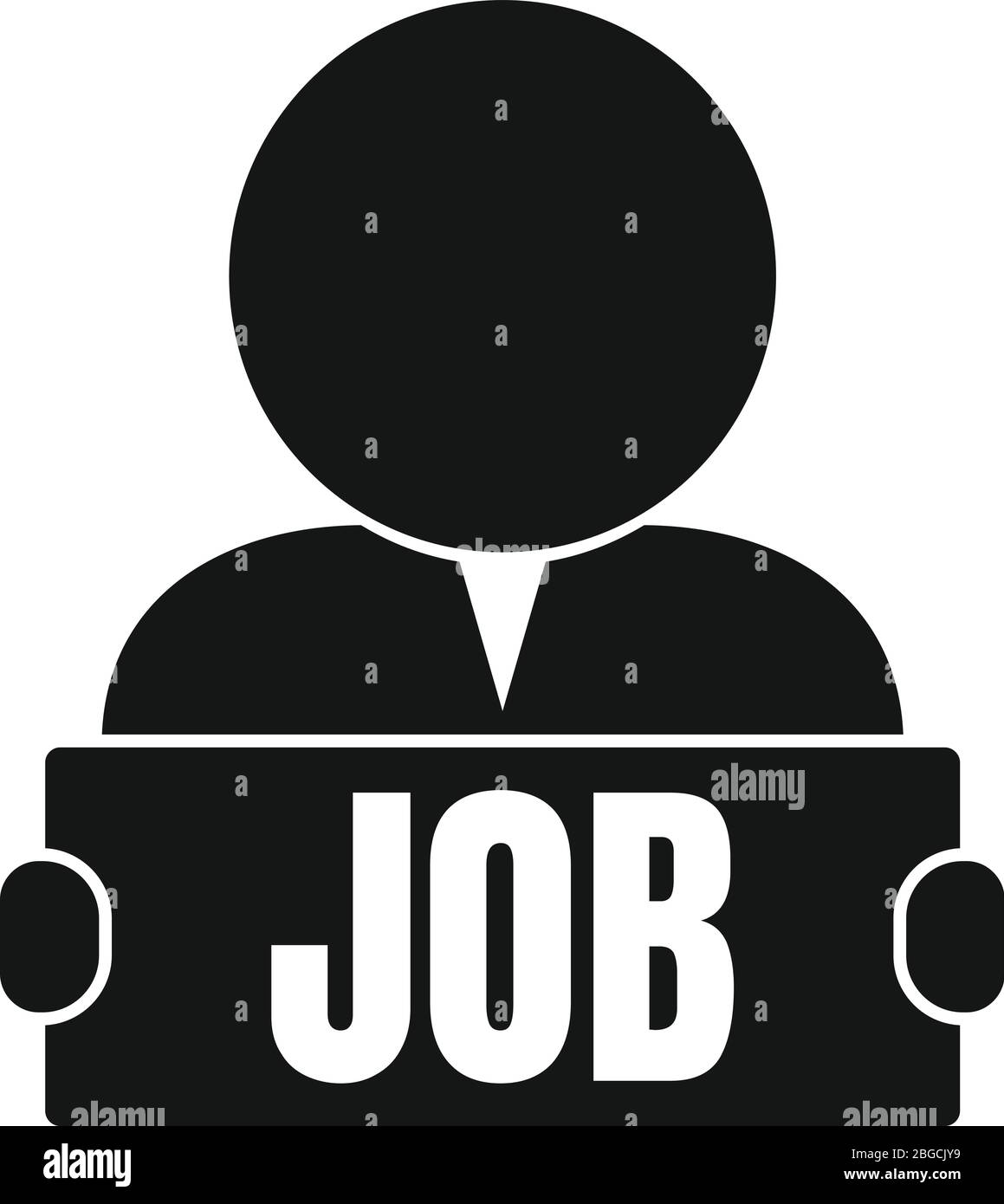 Give me job icon. Simple illustration of give me job vector icon for ...