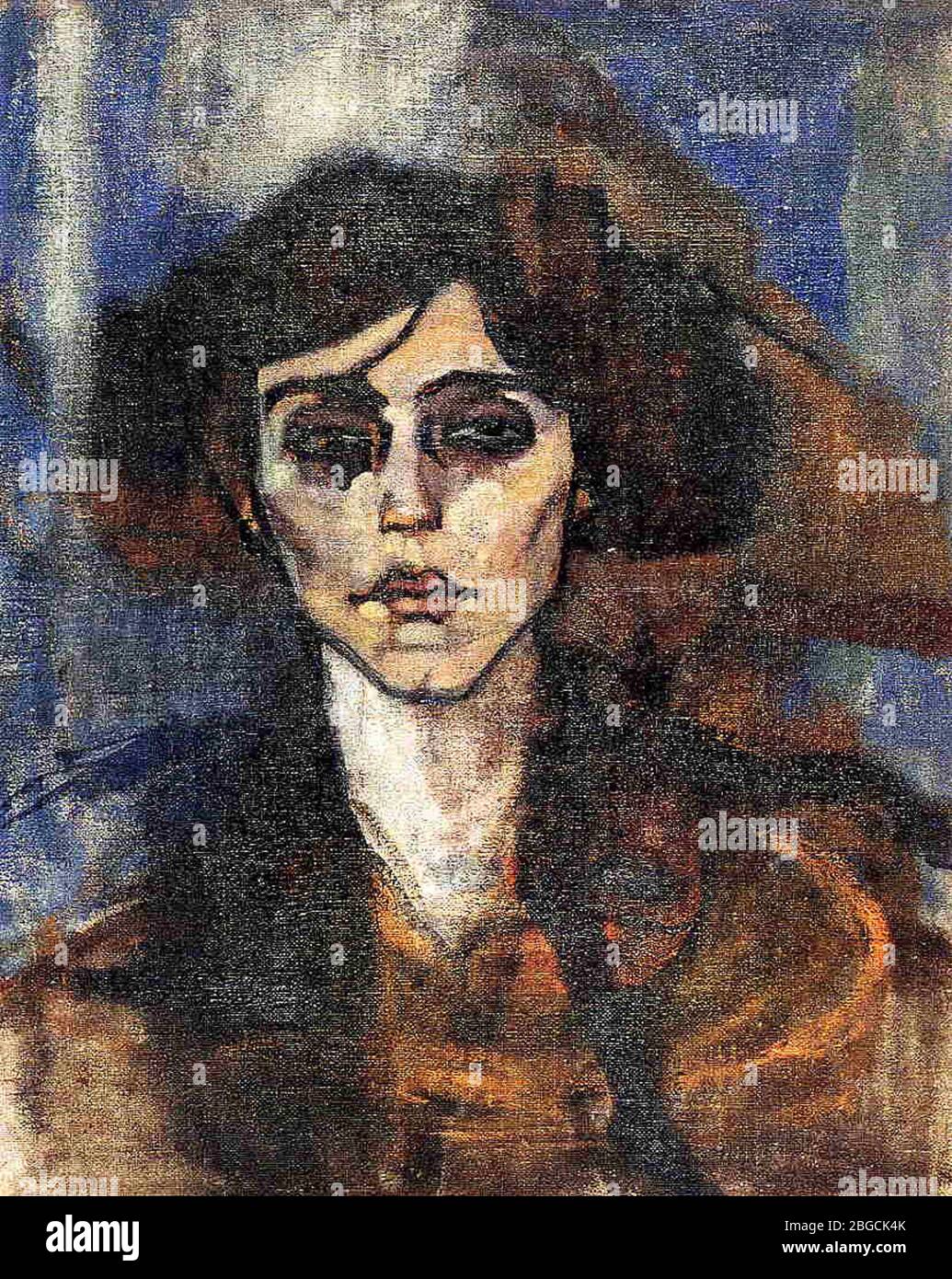 Vintage Modigliani portrait artwork by the famous Italian master ...