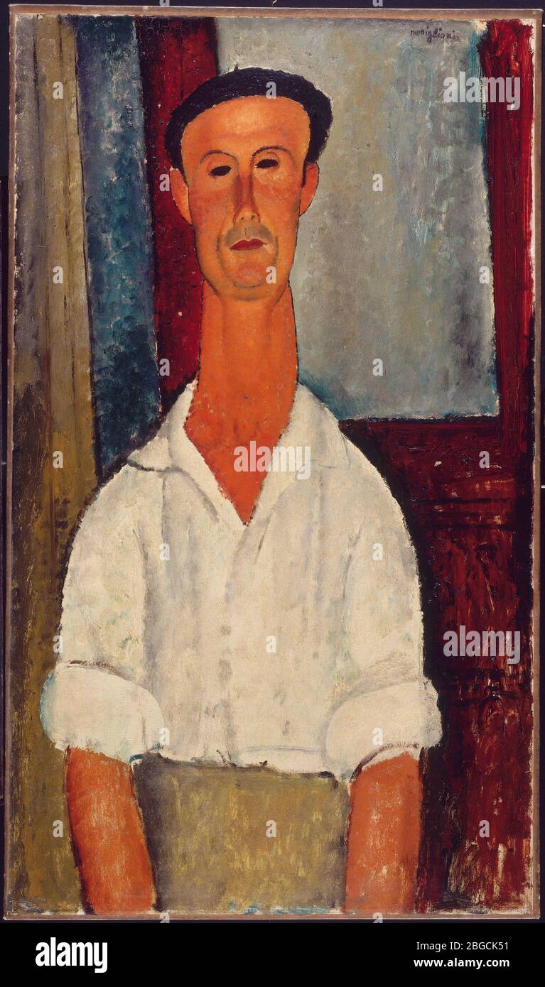 Vintage Modigliani portrait artwork by the famous Italian master ...