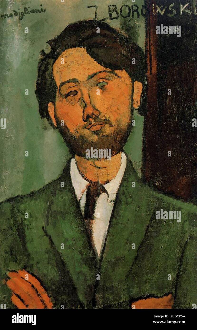 Vintage Modigliani portrait artwork by the famous Italian master ...