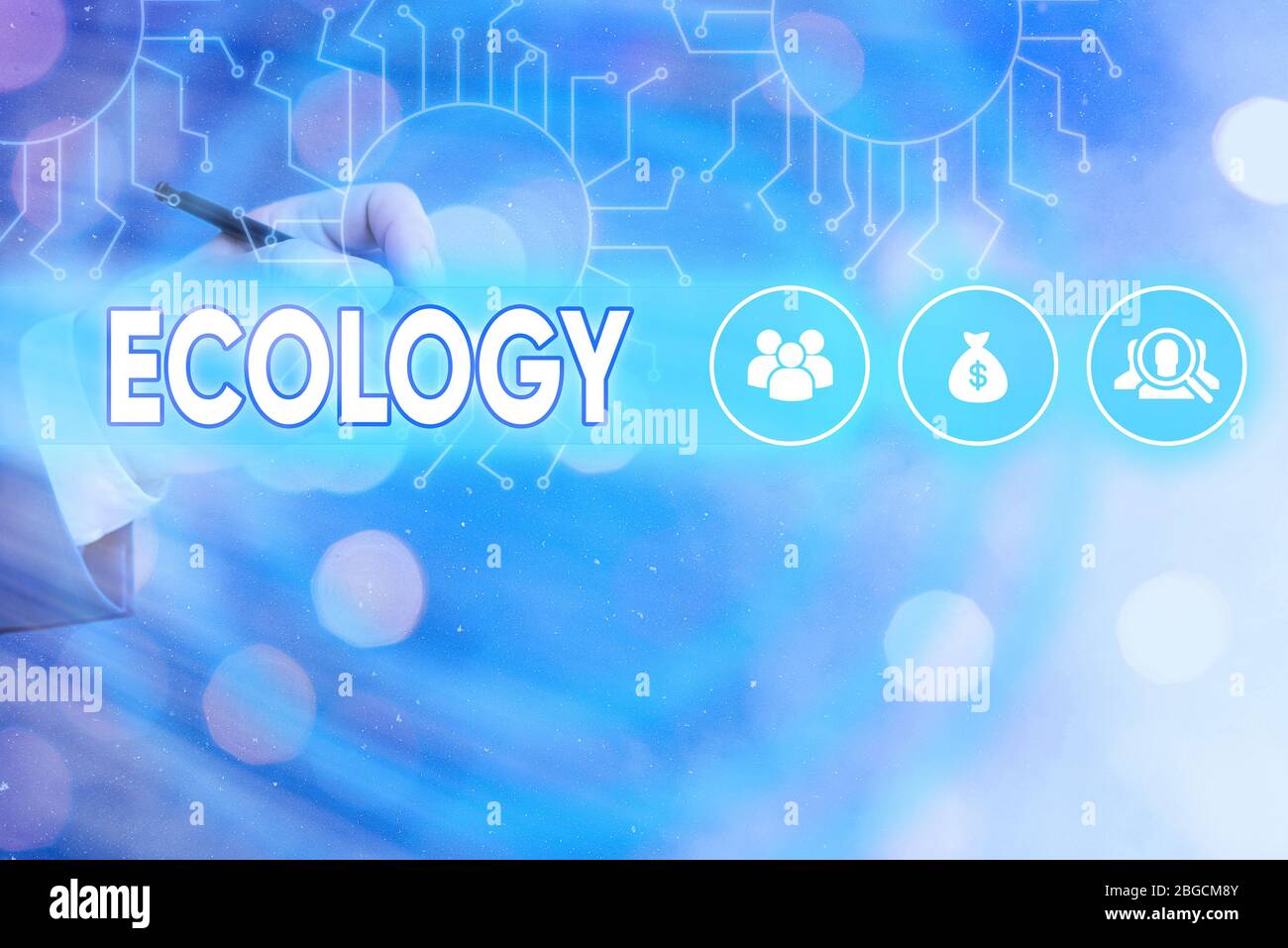 Conceptual hand writing showing Ecology. Concept meaning Branch of ...