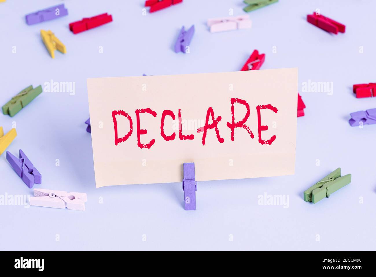 Conceptual hand writing showing Declare. Concept meaning make known or ...