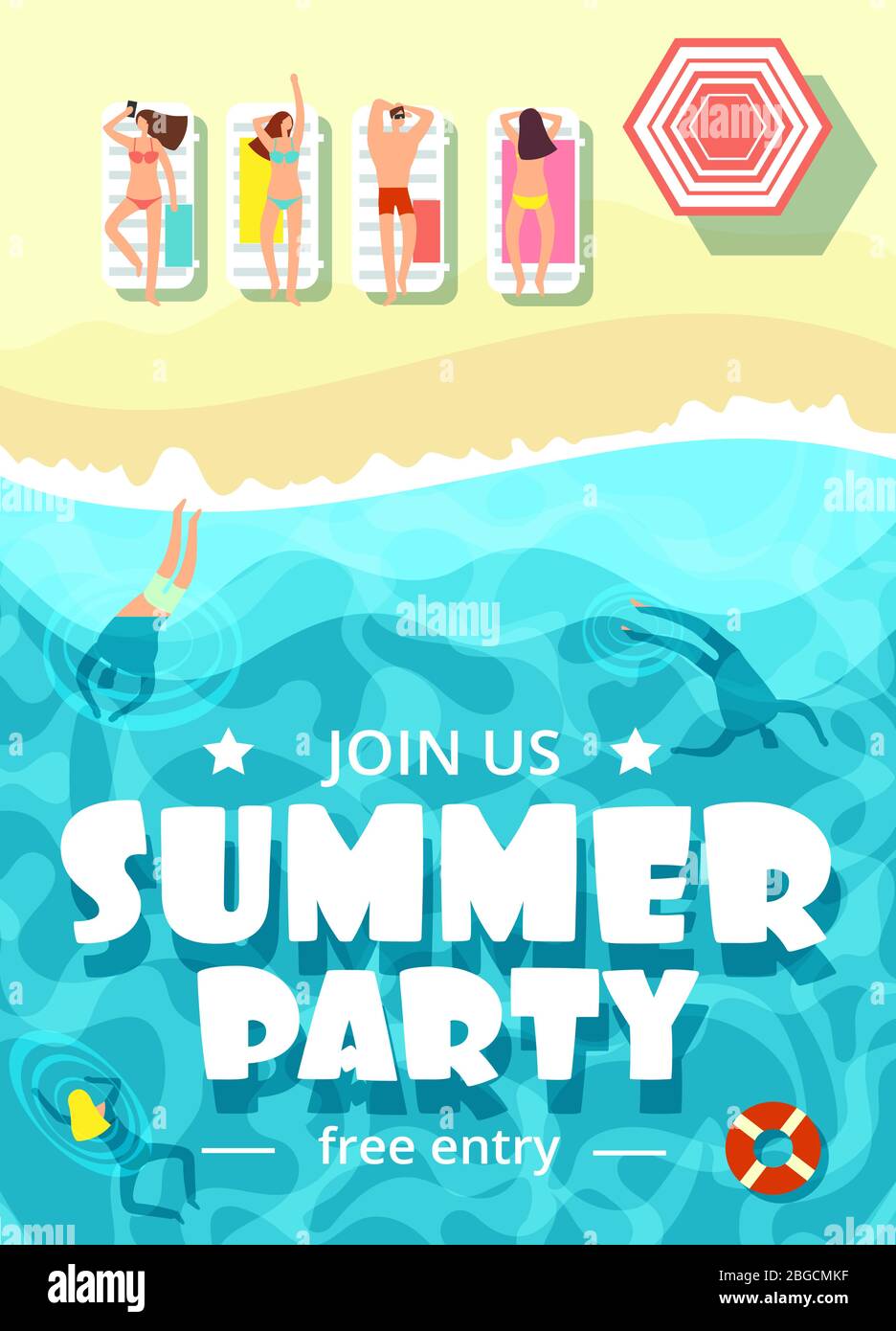 Happy person beach Stock Vector Images - Alamy