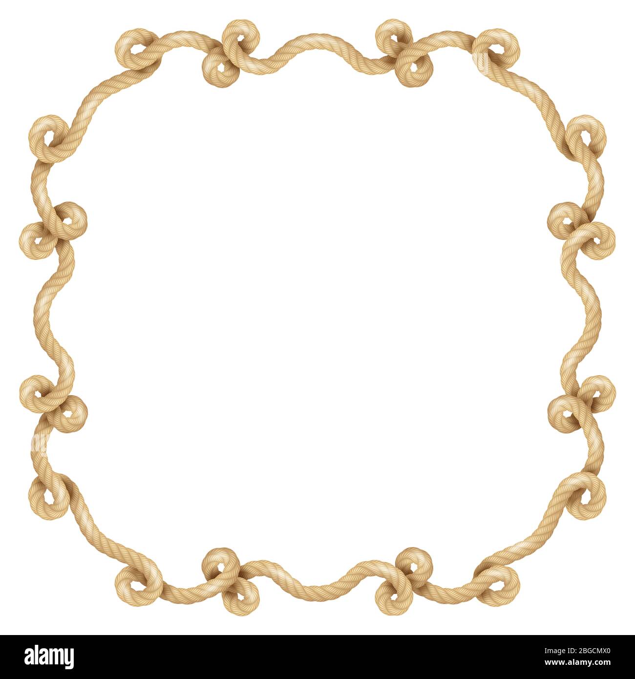 Coiled sailing ropes Stock Vector Images - Alamy