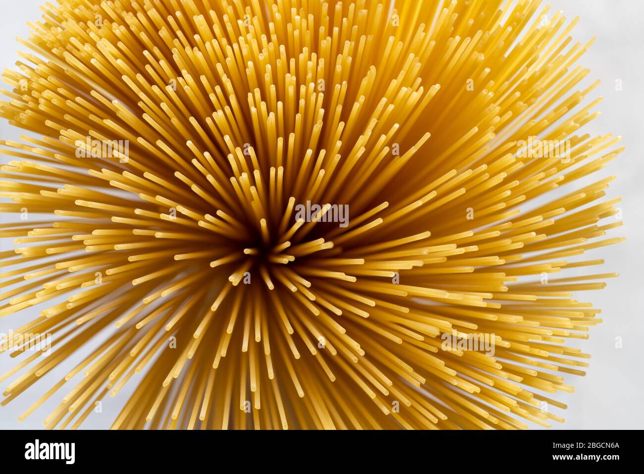 Abstract shot of dried spaghetti pasta Stock Photo - Alamy