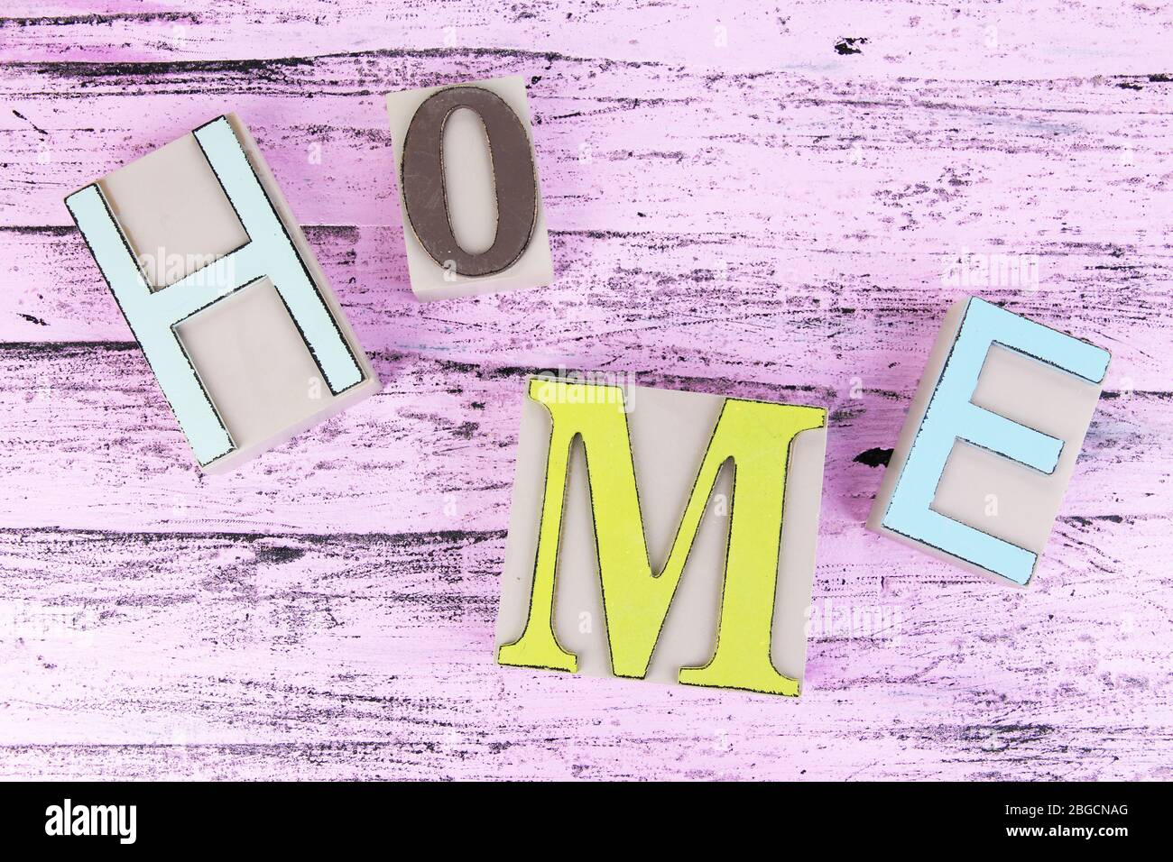 Decorative wooden letters forming hi-res stock photography and images ...