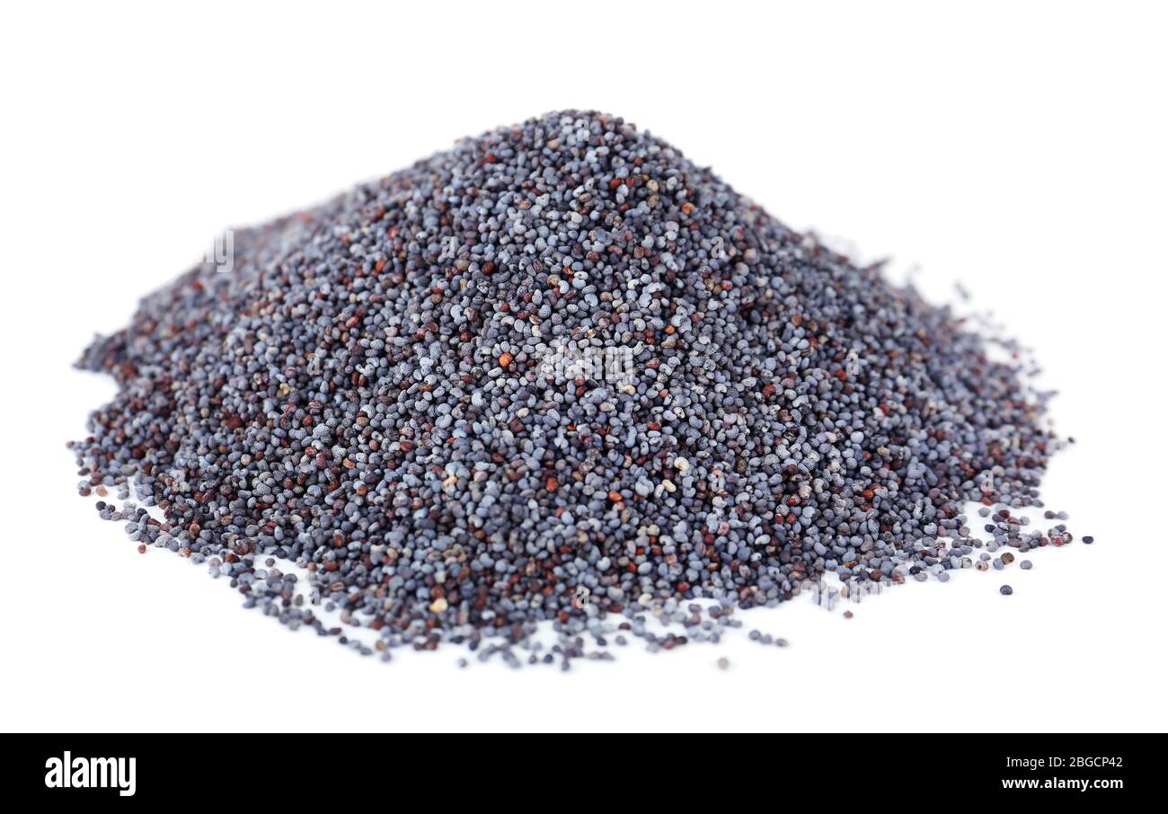 Closeup poppy seeds opium Cut Out Stock Images & Pictures - Alamy