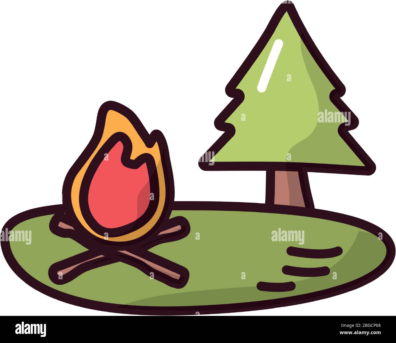 Camp fire winter Cut Out Stock Images & Pictures - Alamy