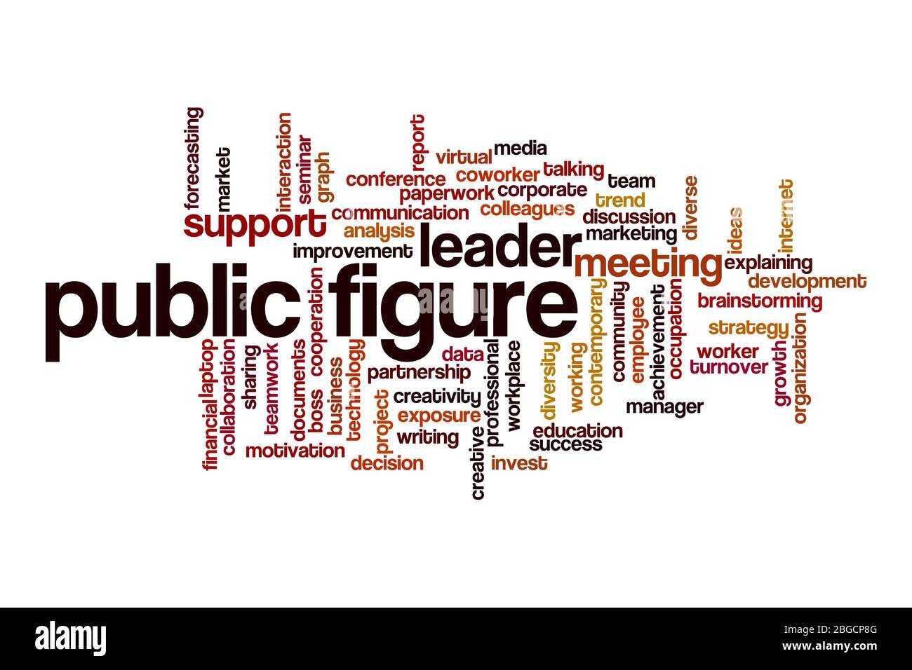 Public figure word cloud concept on white background Stock Photo - Alamy